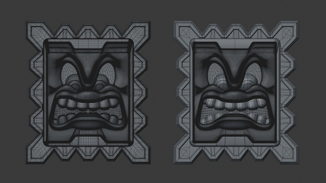 Super Mario Thwomp 3D model | CGTrader