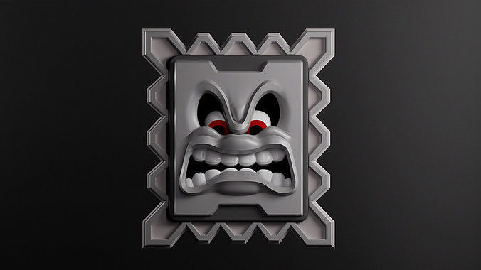 Paper Mario Thwomp