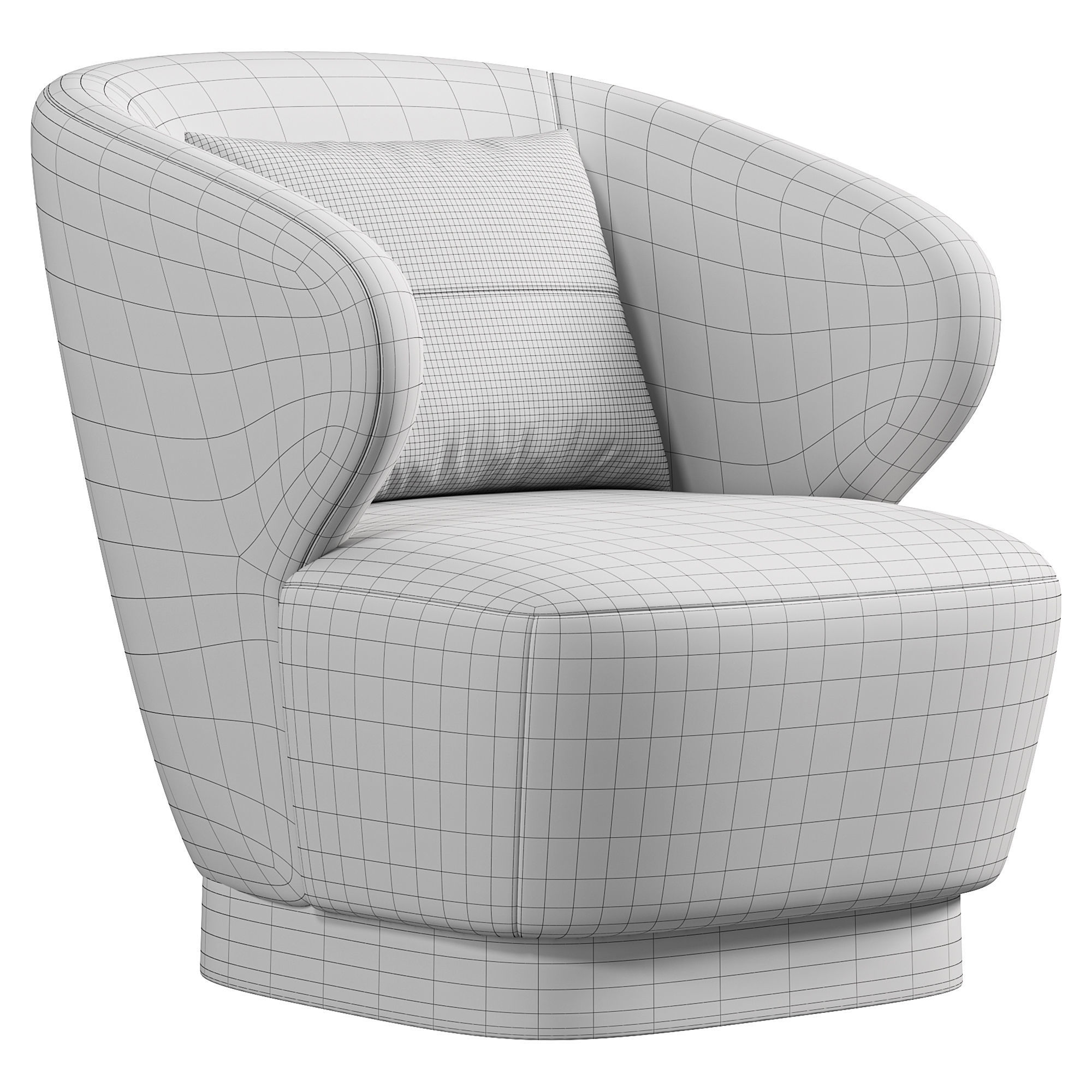 Lambert Swivel Chair By Luxdeco 3D model | CGTrader