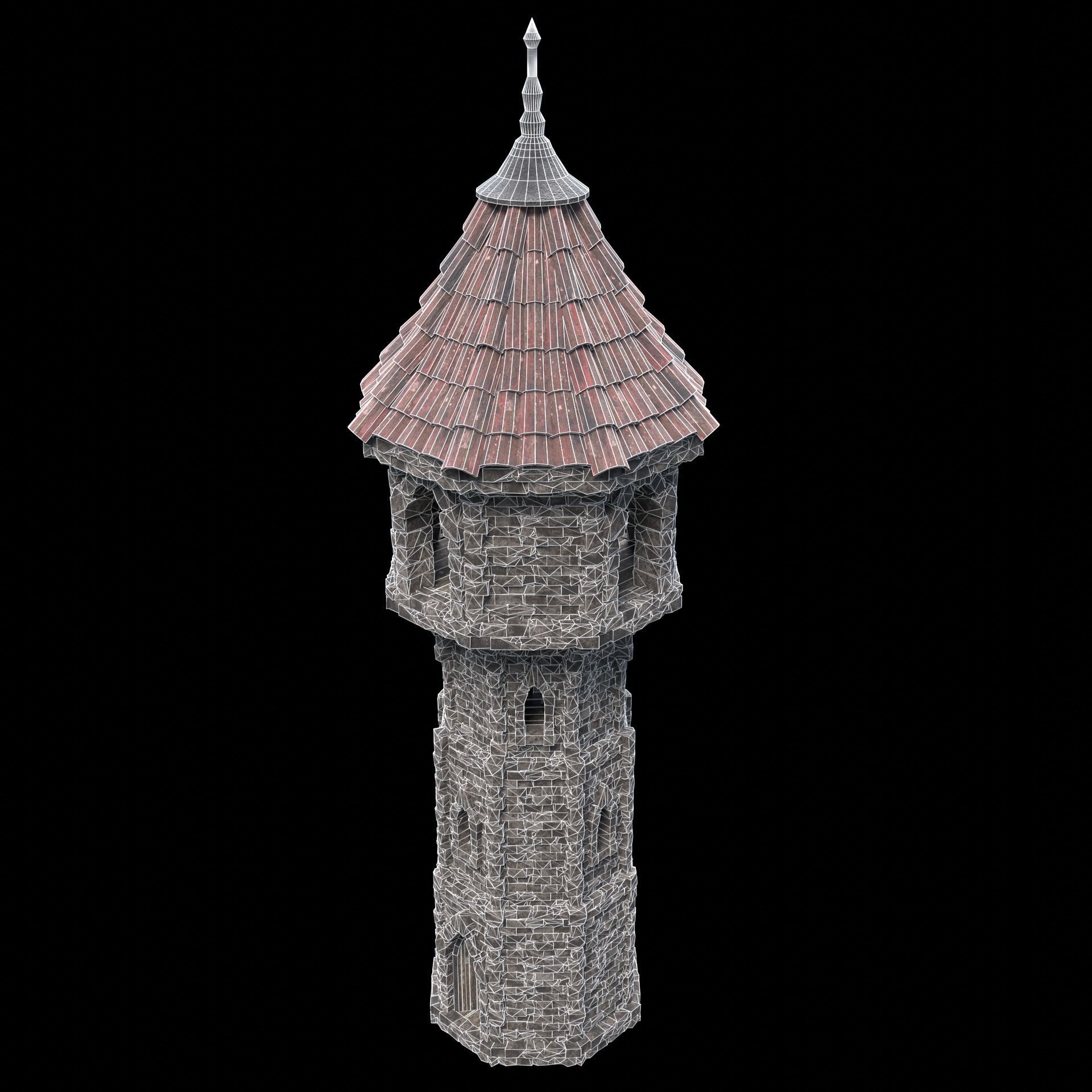 3D model MAGE WIZARD TOWER ANCIENT MAGIC TURRET CASTLE SORCERY AAA VR ...