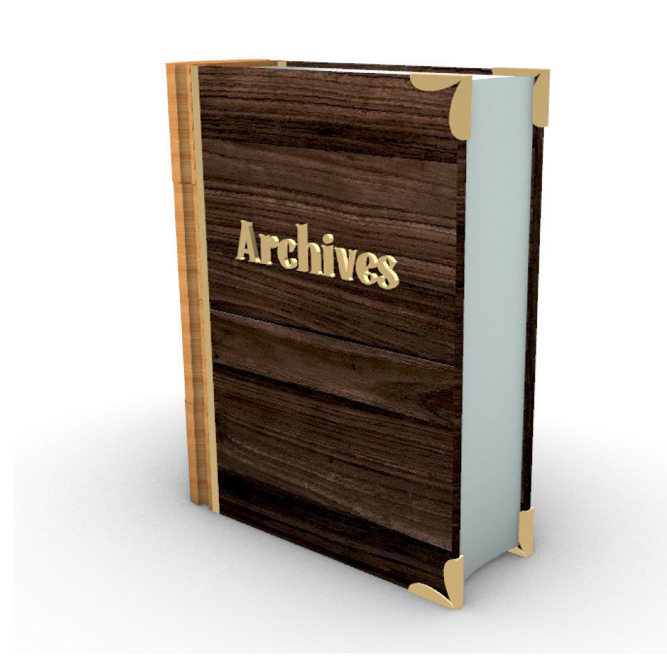 ARCHIVES BOOK BOX 3D model | CGTrader