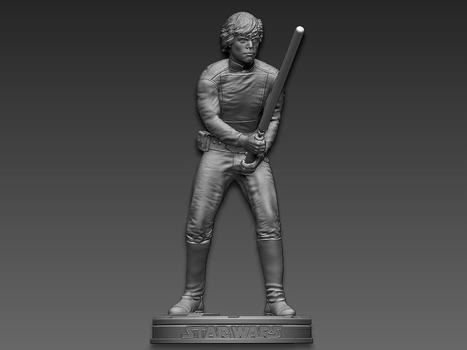 star wars Luke Skywalker 3D model 3D printable | CGTrader