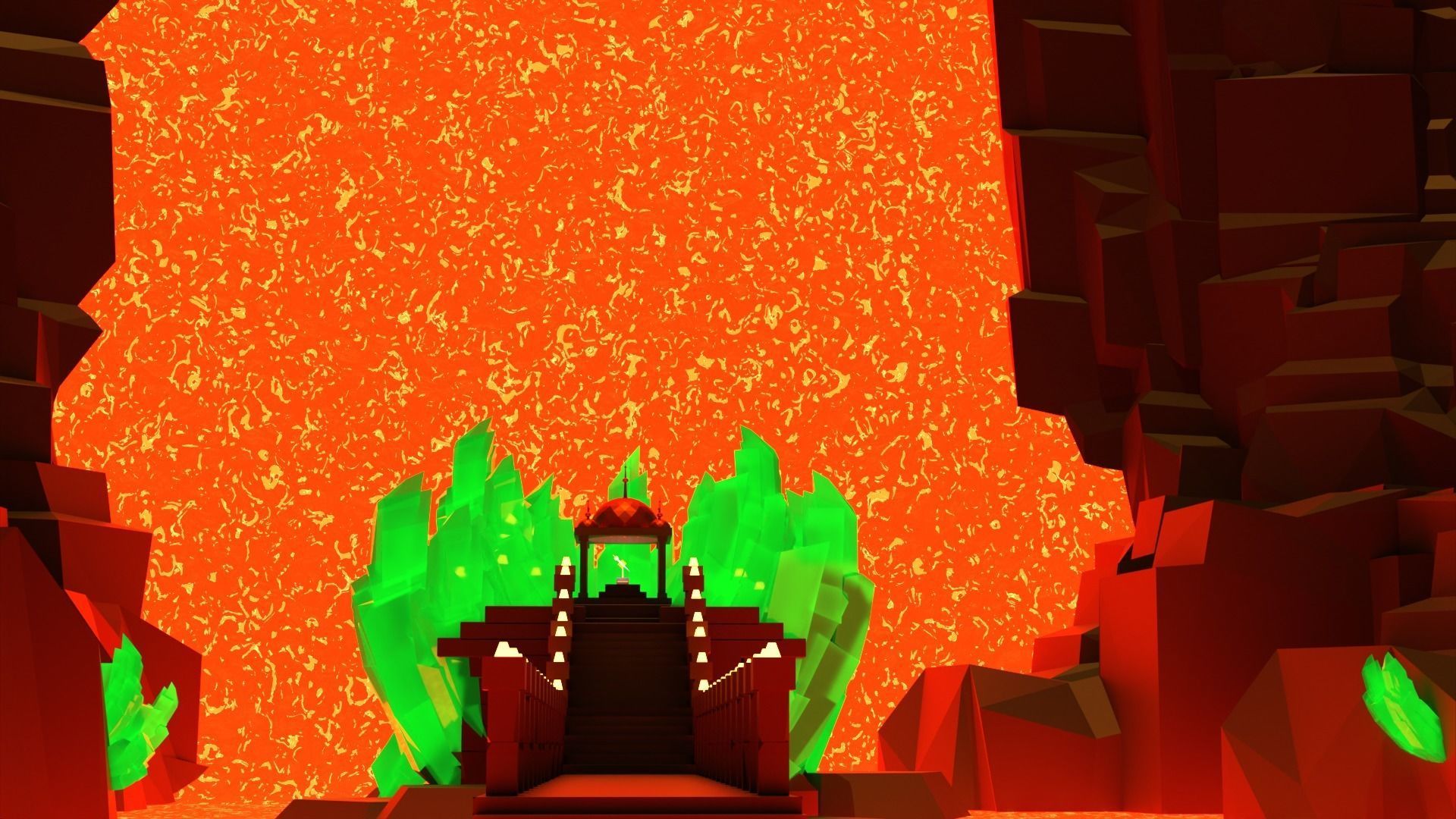 3D model Volcano Environment VR / AR / low-poly | CGTrader