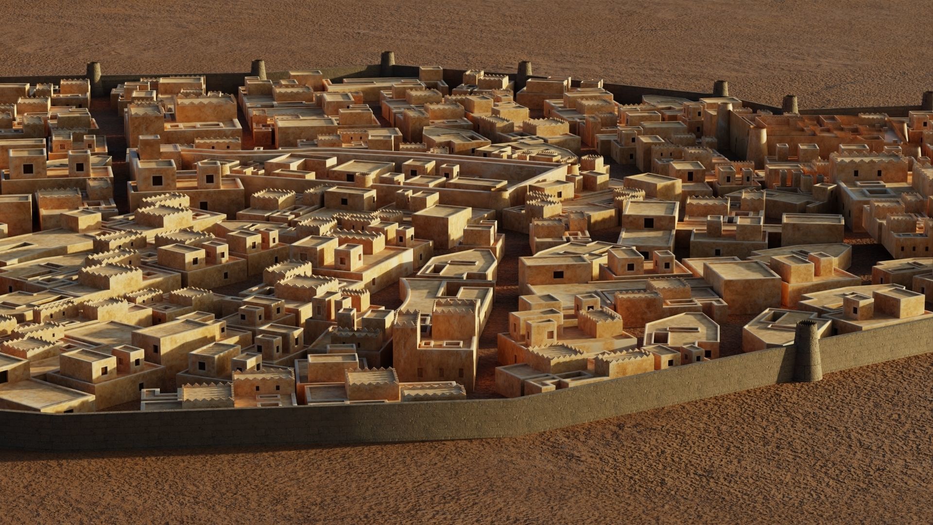 Riyadh Old City 1922 3D model | CGTrader