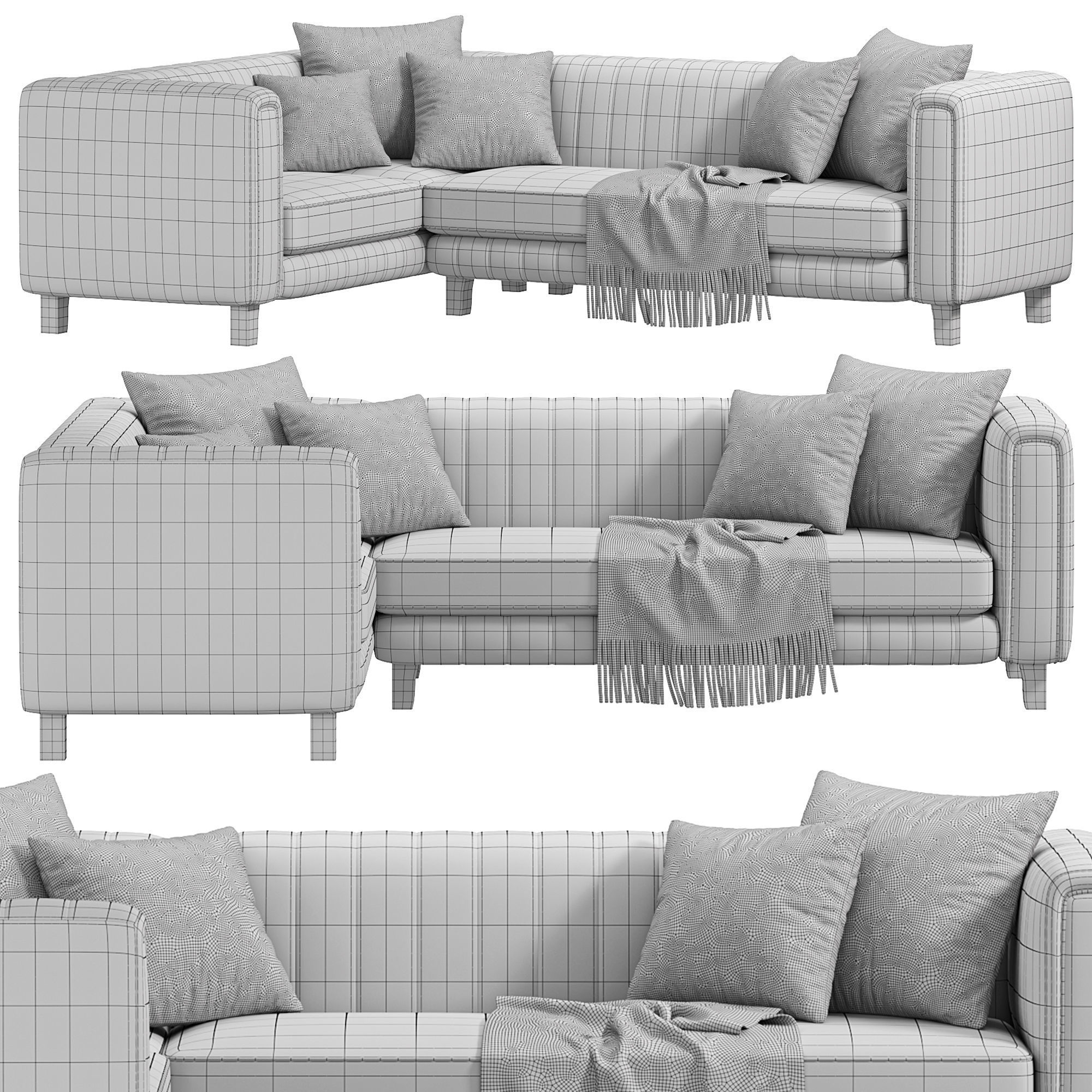 Fluted Isla Sofa By Sofology 3D model | CGTrader