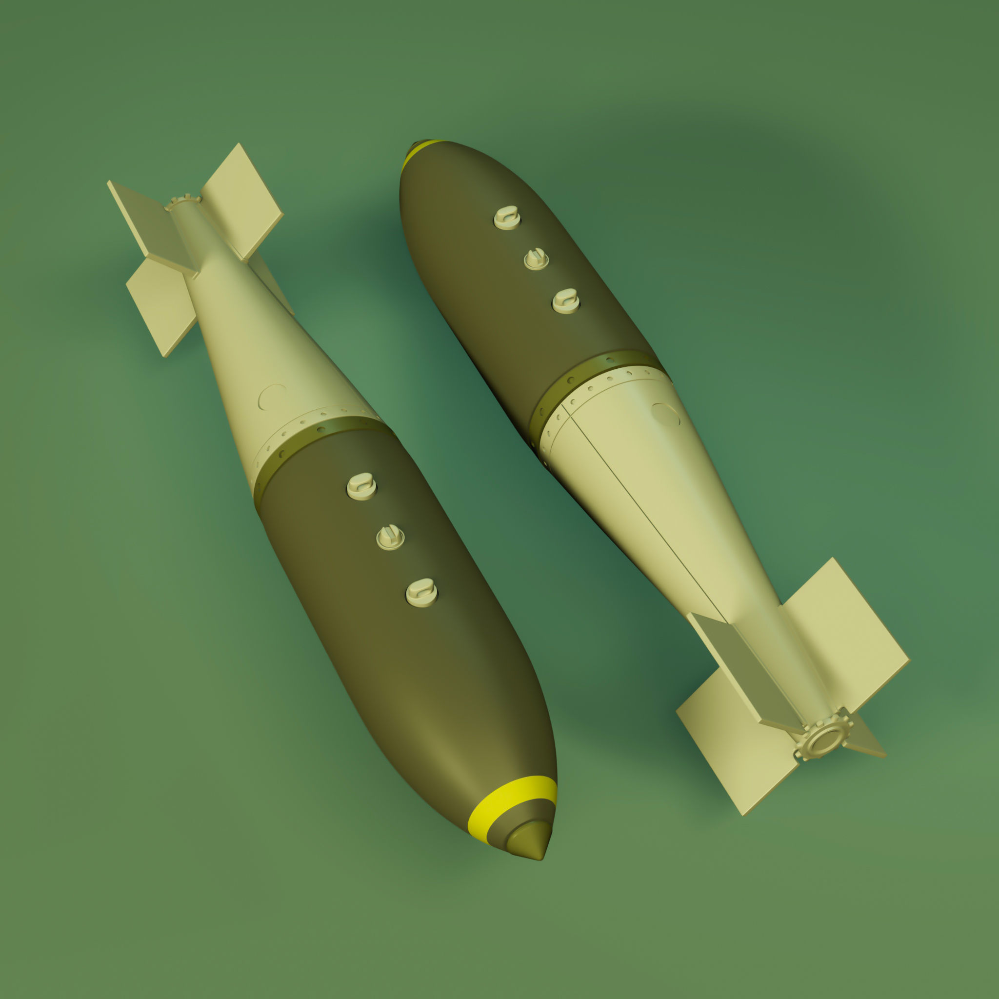 British 1000lb general purpose bomb 3D model 3D printable | CGTrader