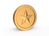 3D model Gold Star Coin VR / AR / low-poly | CGTrader