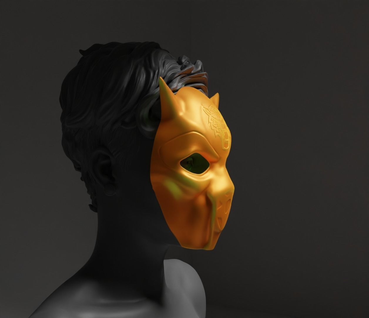 Tiger Concept Face Cosplay Mask 3D model 3D printable | CGTrader