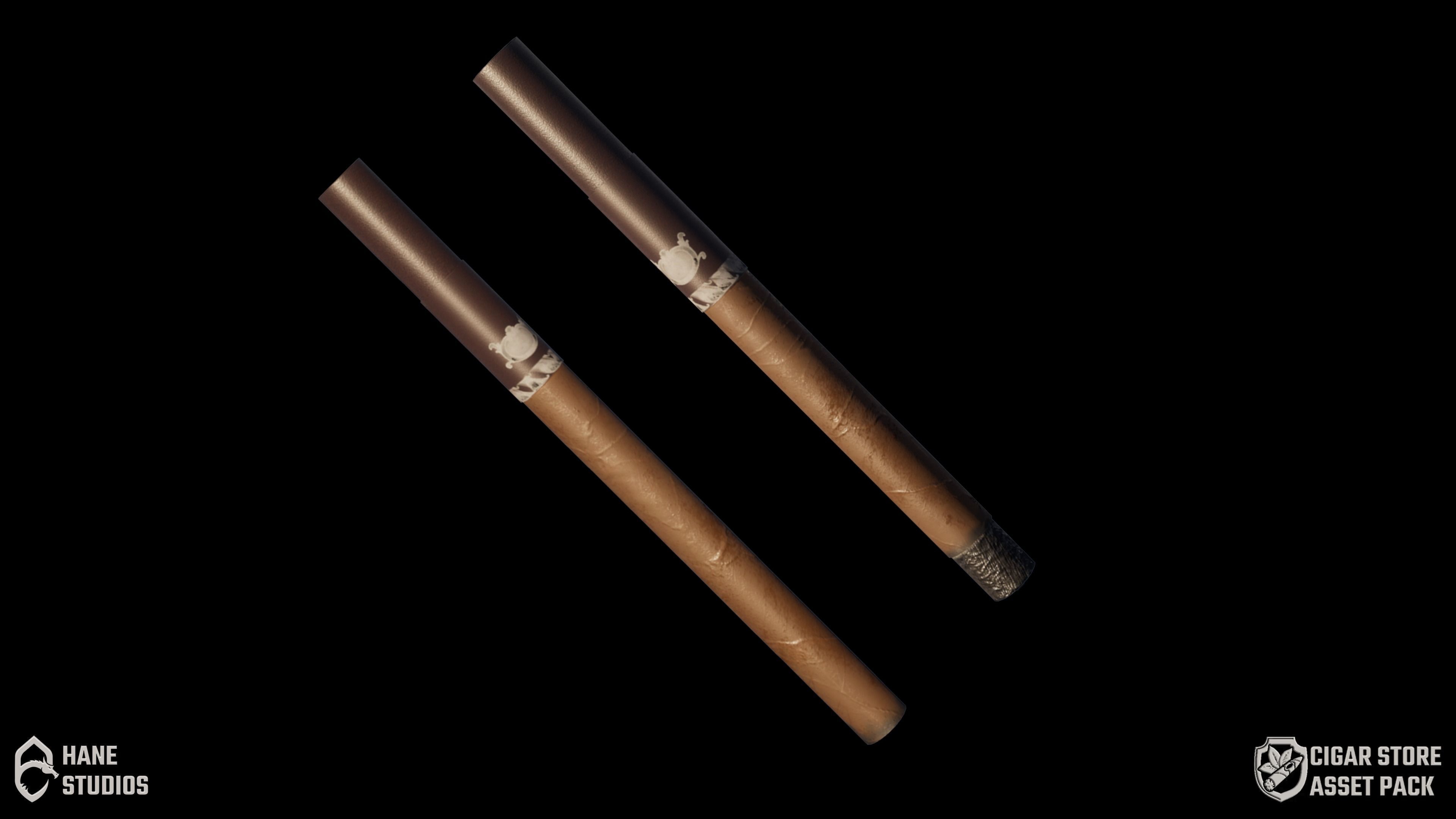 3D model Captain Black Cigar - Classic VR / AR / low-poly | CGTrader