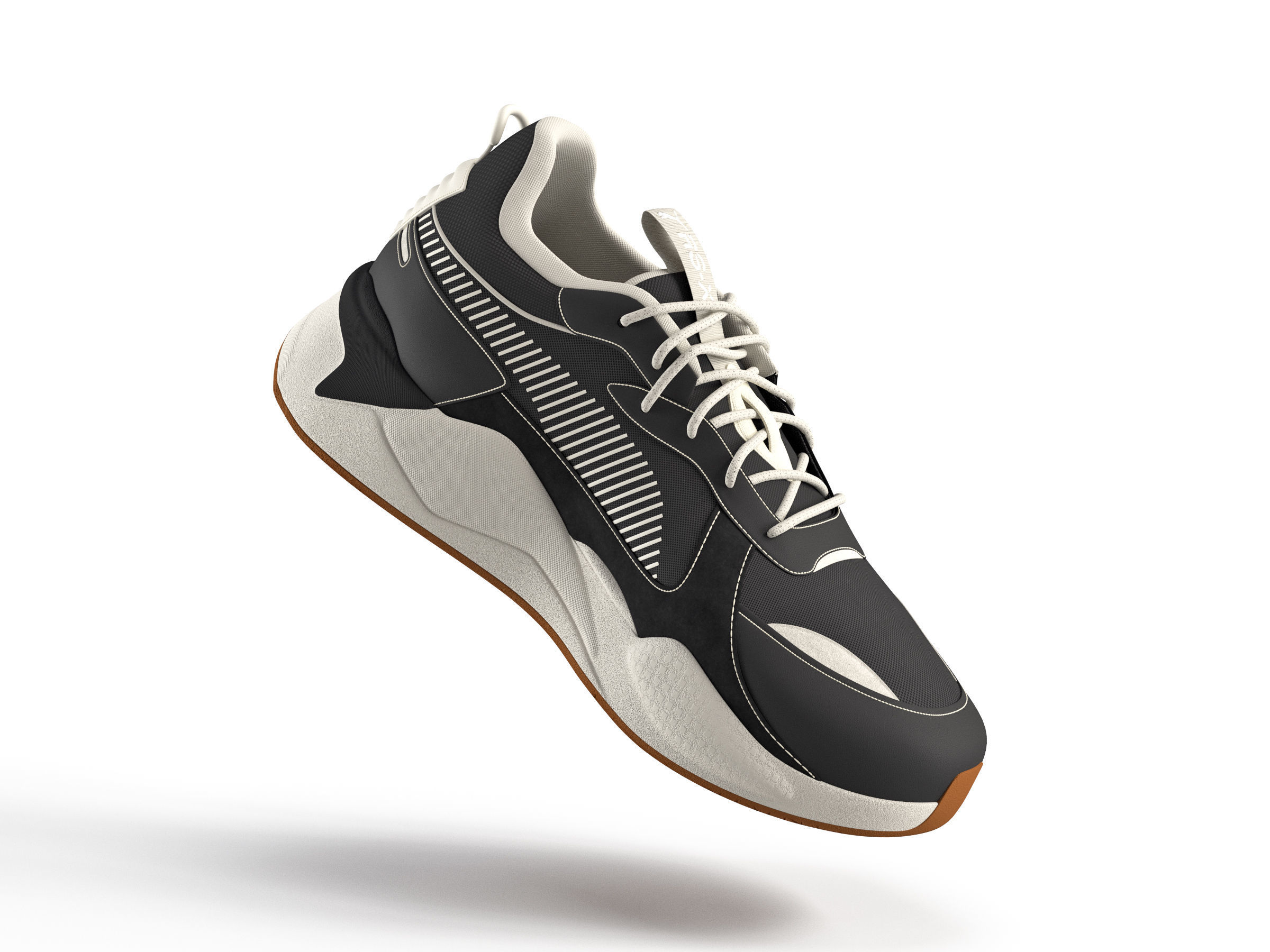 Puma Shoes Black 3D model | CGTrader