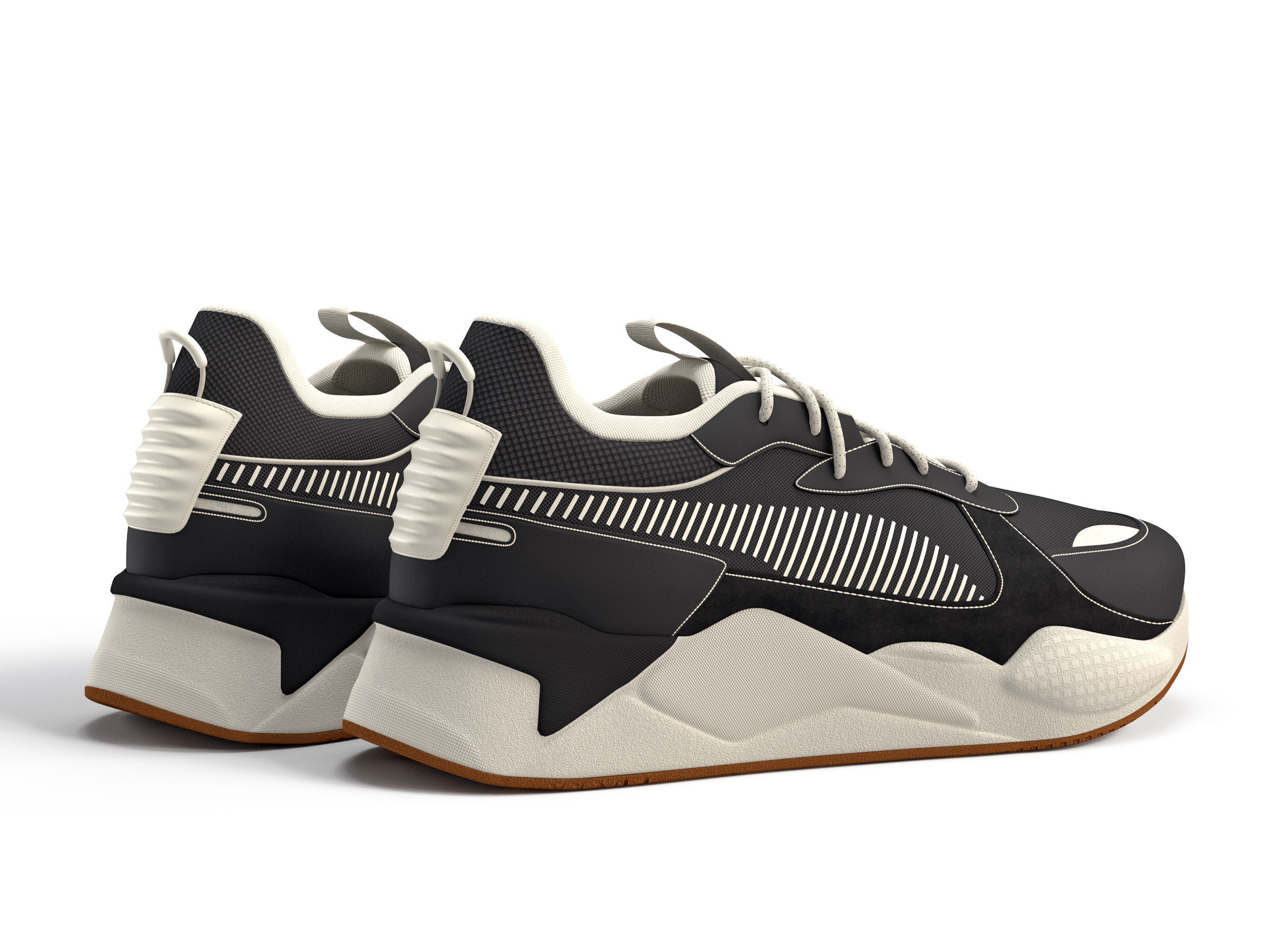 Puma Shoes Black 3D model | CGTrader