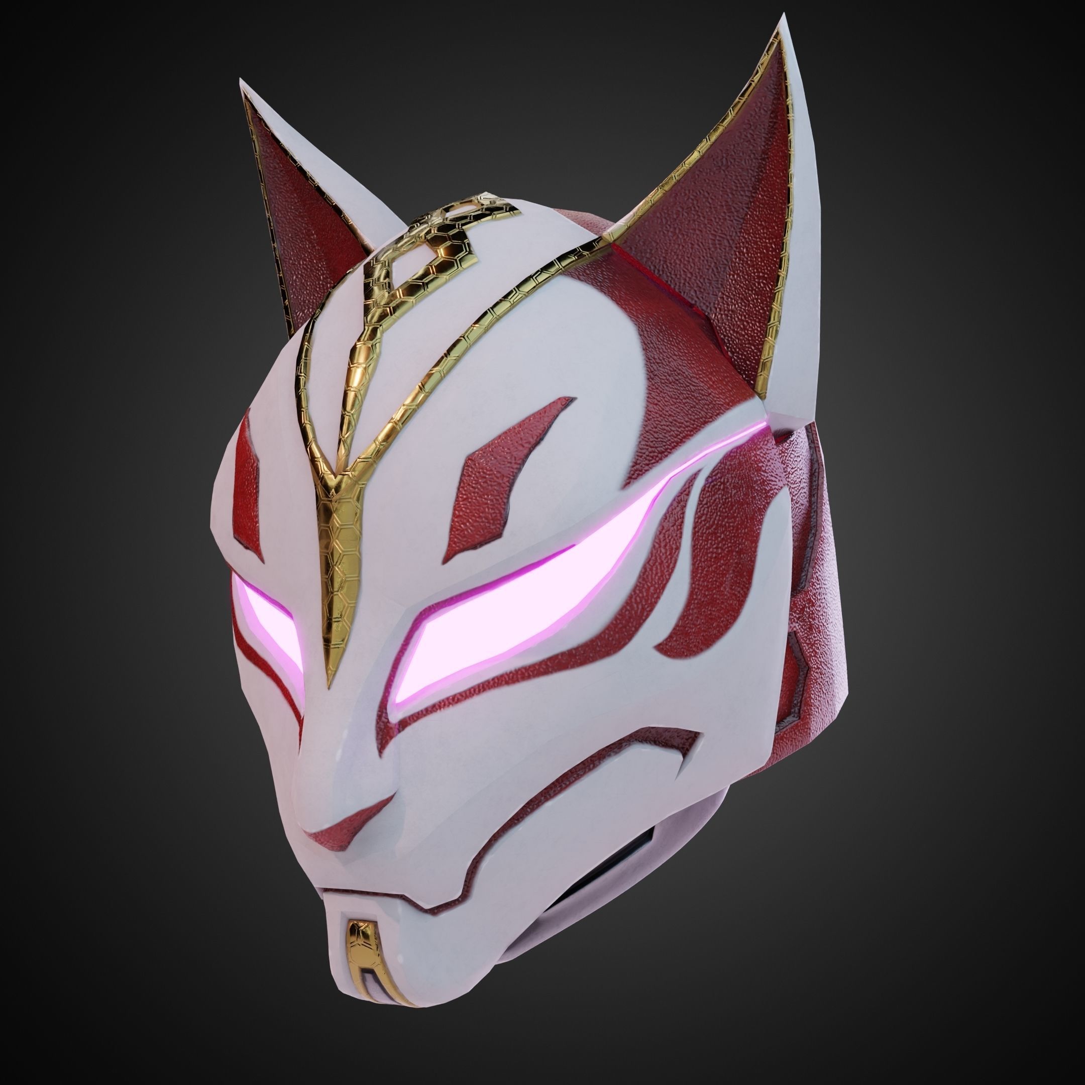 Destiny 2 Kitsune Warlock Helmet for Cosplay 3D model 3D printable ...
