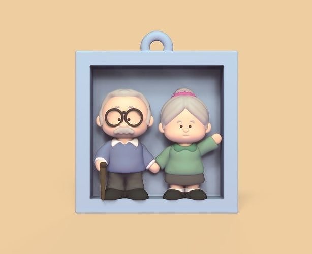 Grandparents Frames 3D model 3D printable | CGTrader