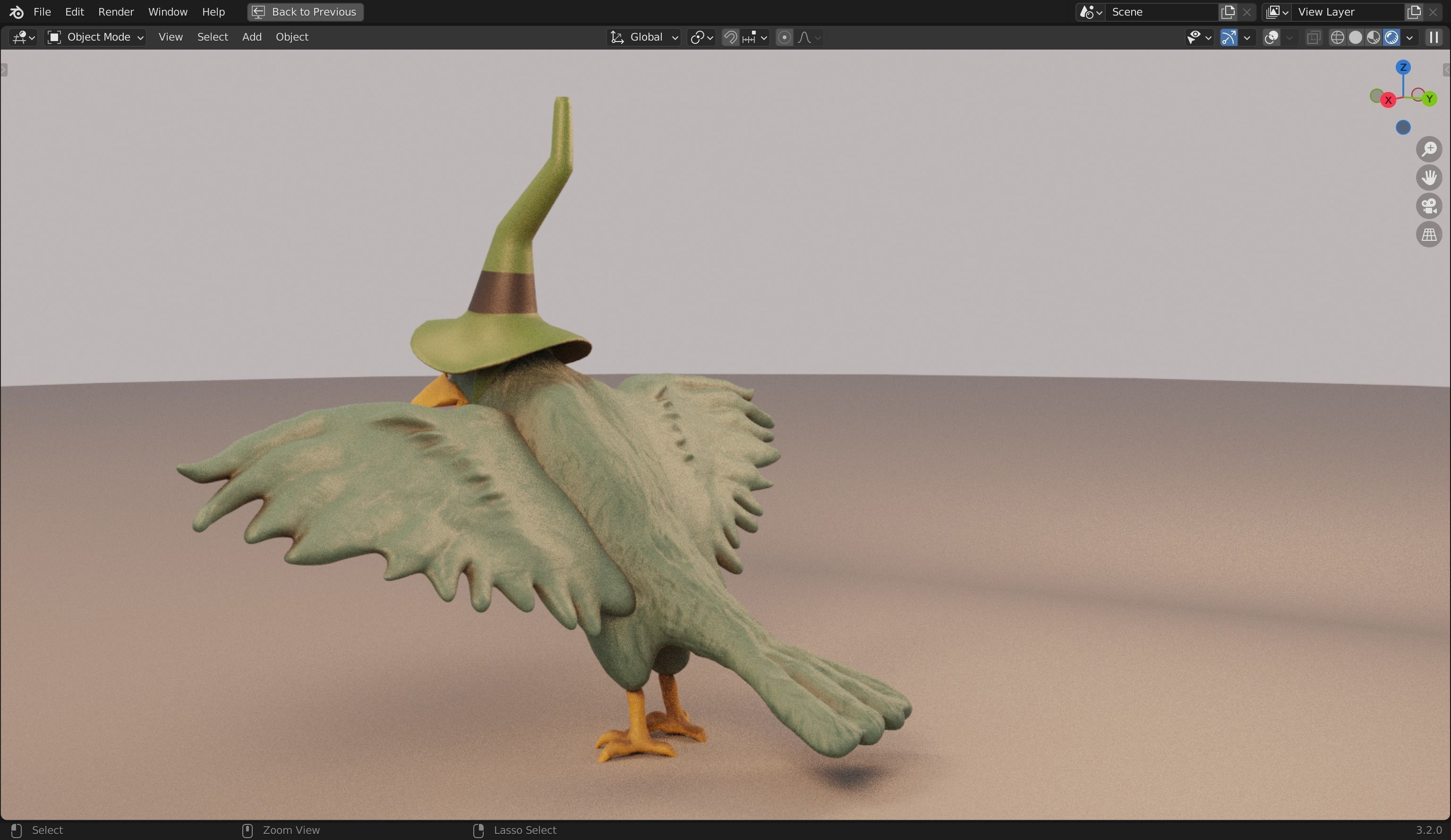 3D model Raven Witch bird From Peter Wheat comic book 3D Model VR / AR ...