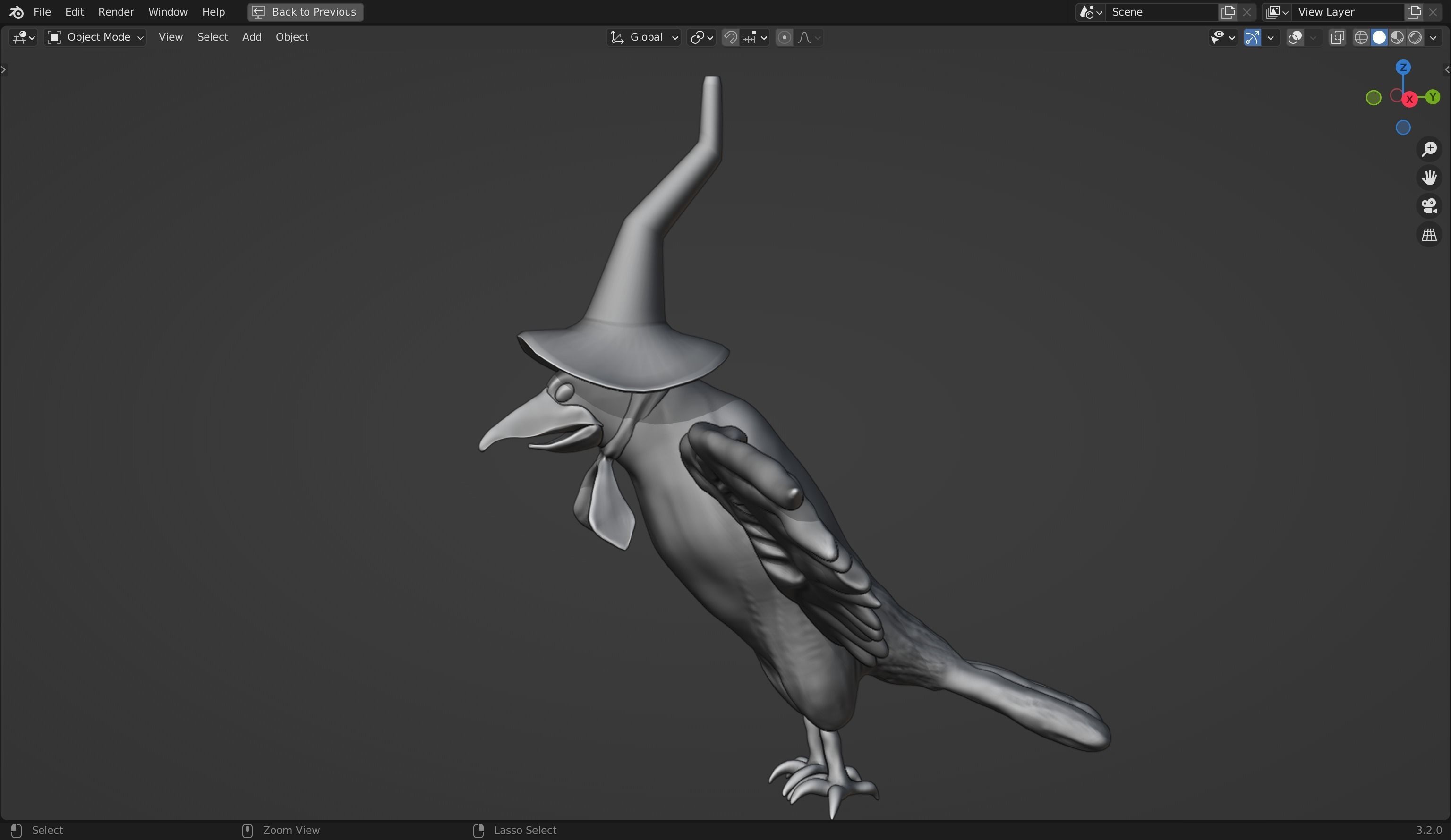3D model Raven Witch bird From Peter Wheat comic book 3D Model VR / AR ...