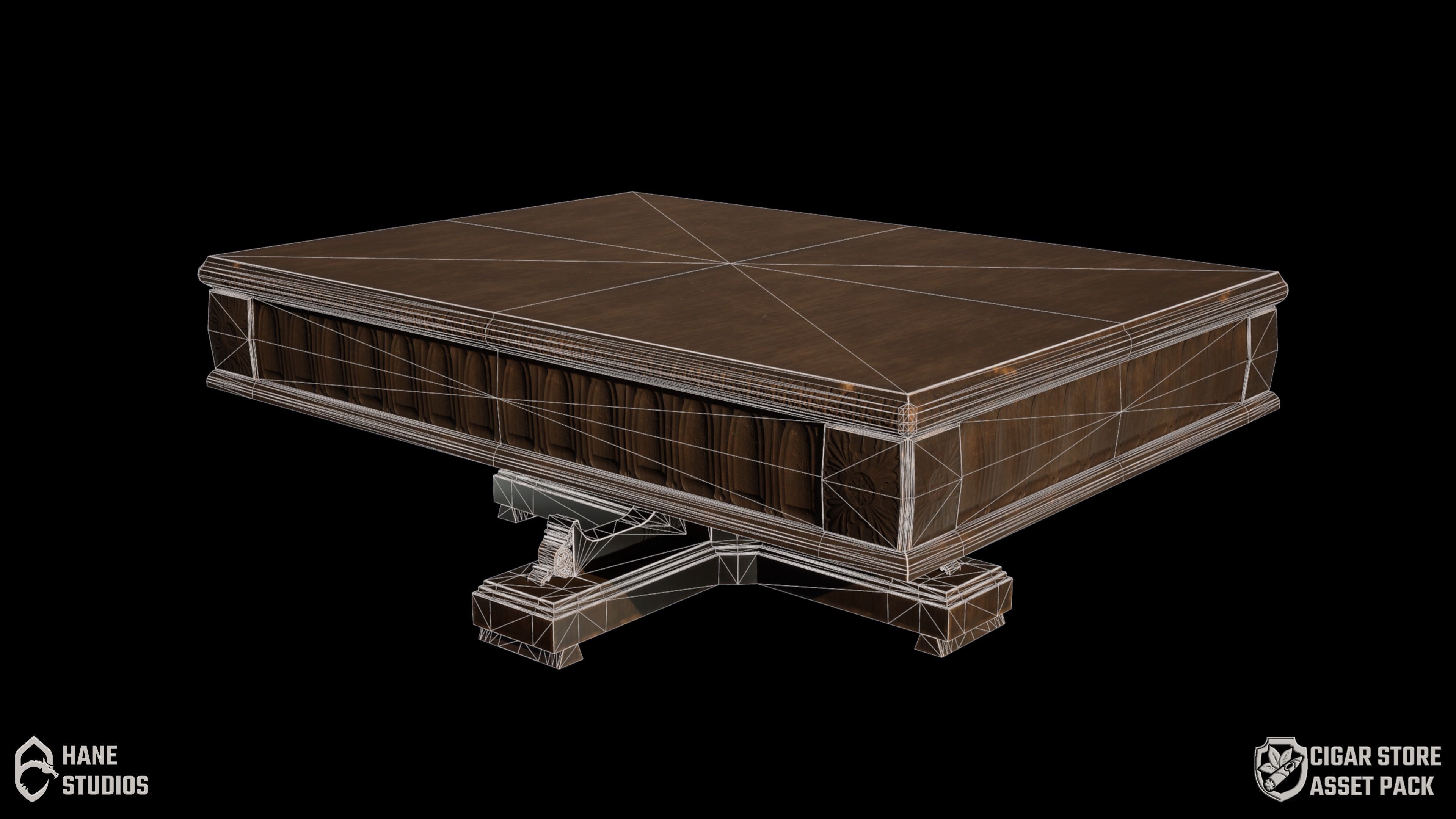 3D model Vintage Table 3 - Coffee Table - Classic VR / AR / low-poly ...
