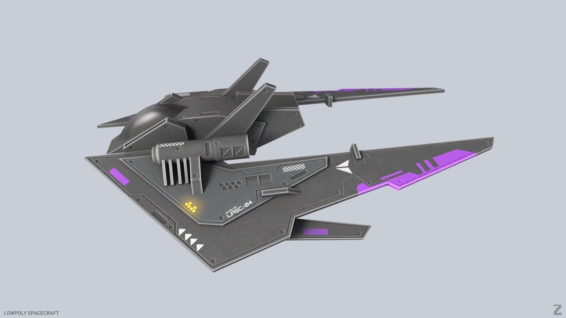 3D model Low poly spacecraft VR / AR / low-poly | CGTrader