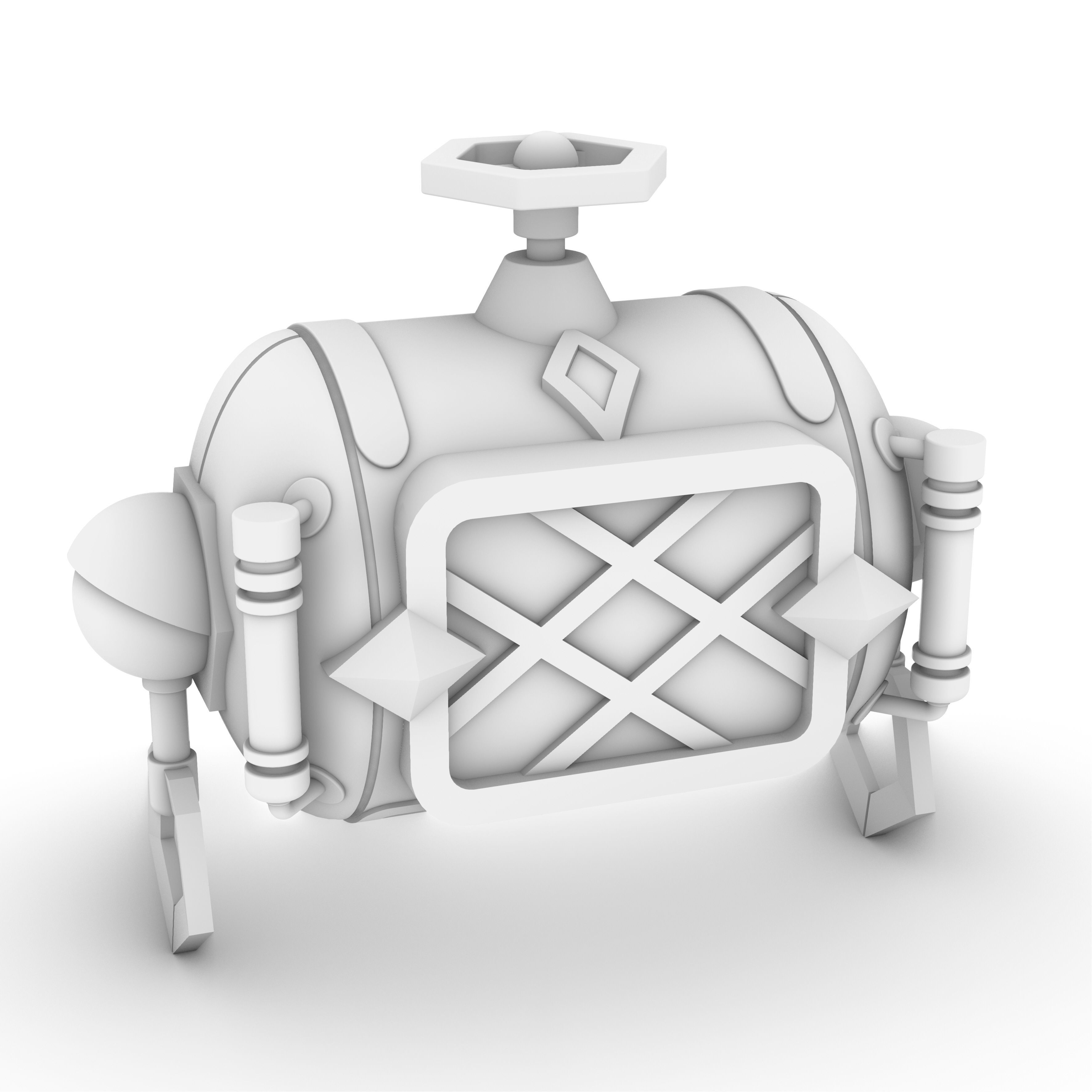 Freminet Diving Backpack from Genshin Impact Cosplay 3D model 3D ...