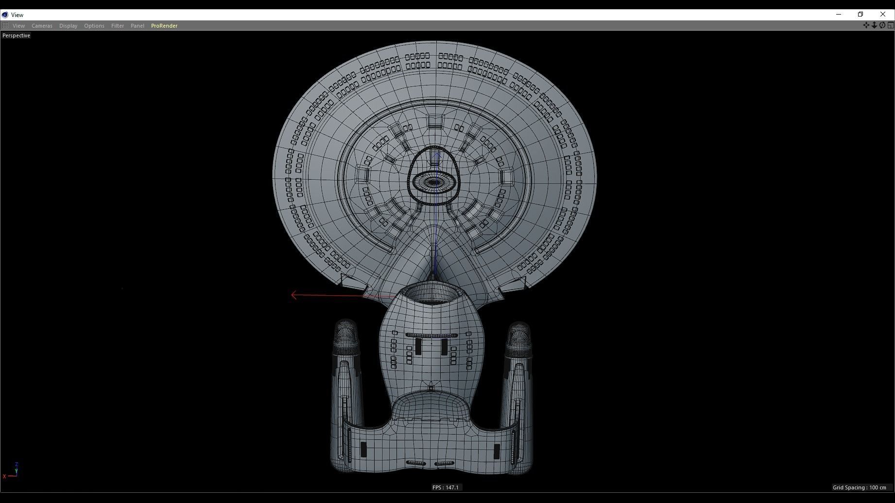 3D model Star Trek Galaxy Class USS Enterprise NCC-1701-D PBR VR / AR ...