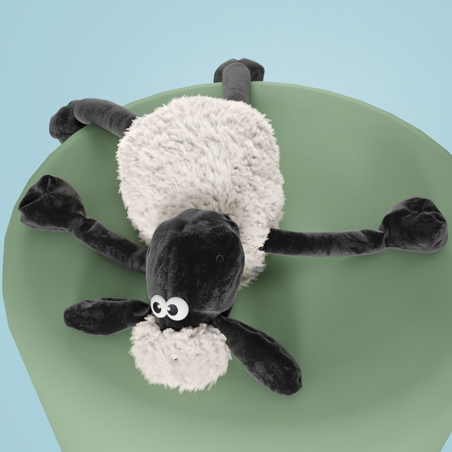 Shaun The Sheep Soft Plush Toy 01 2 poses 3D model | CGTrader