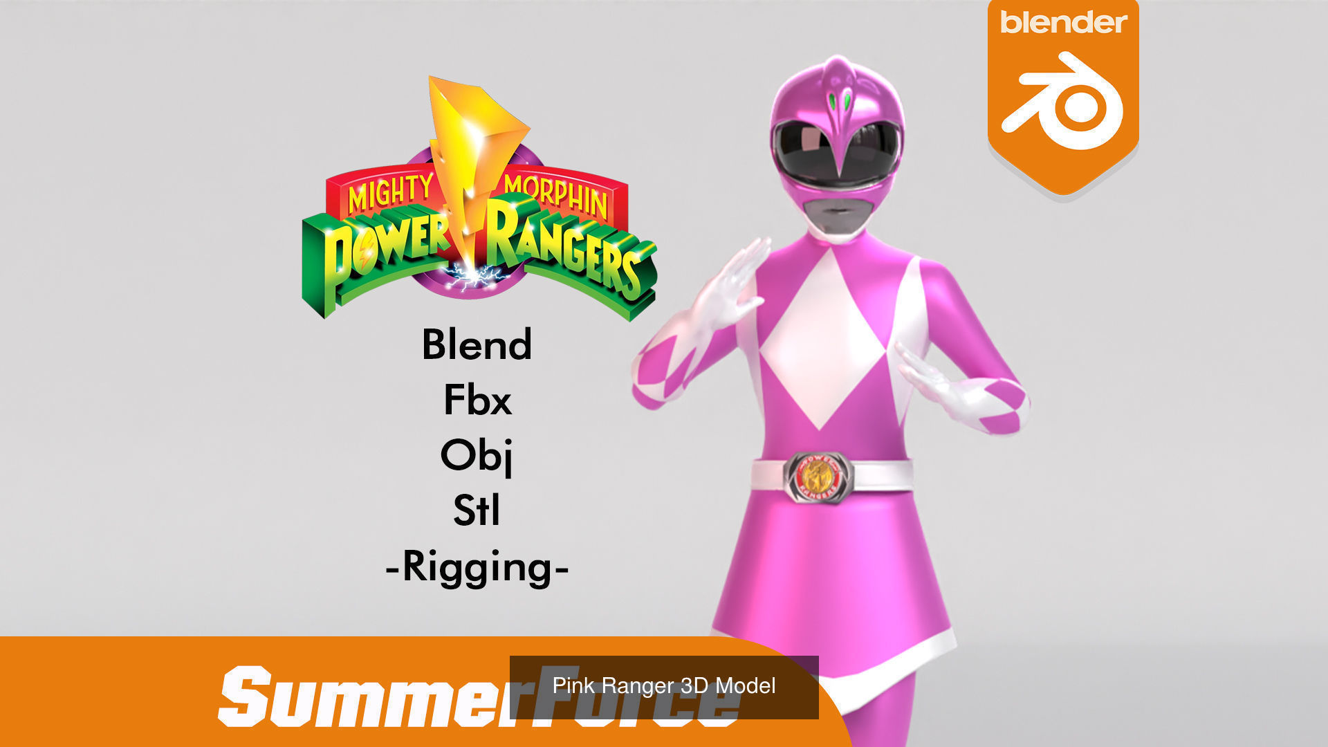 Mighty Morphin Power Rangers 3D Model Collection | CGTrader