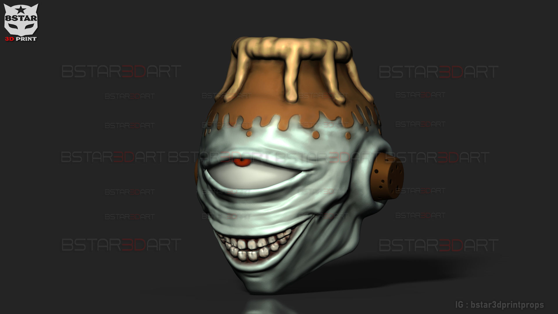 Jogo Mask - Jujutsu Kaisen cosplay 3D model 3D printable | CGTrader