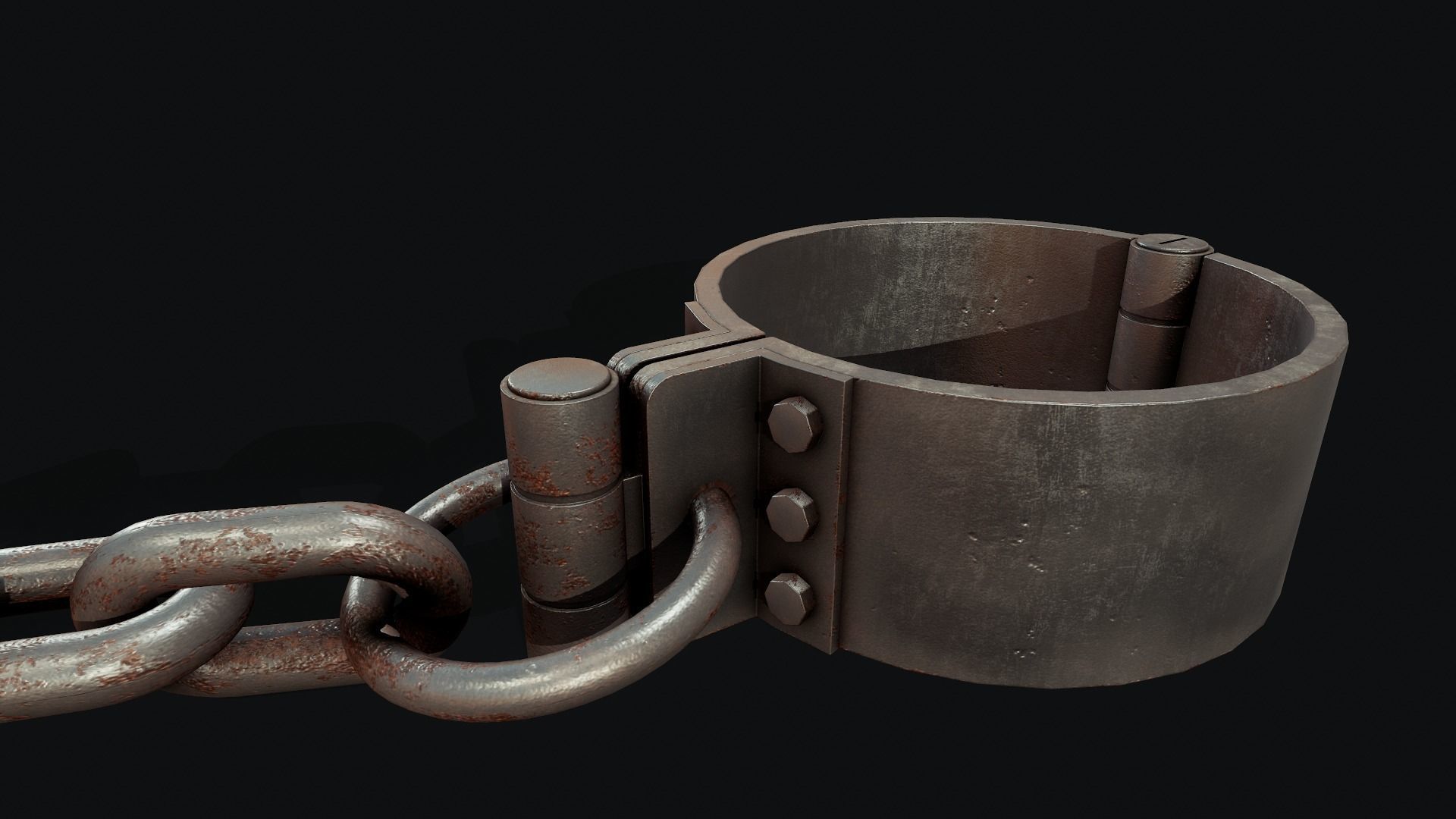3D model Leg Shackles - Tutorial Included VR / AR / low-poly | CGTrader