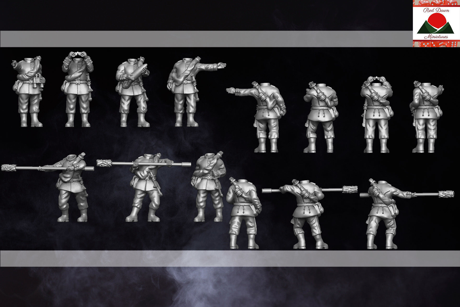 28mm 1860s Prussian Artillery Crew Loading Franco Prussian War 3D model ...