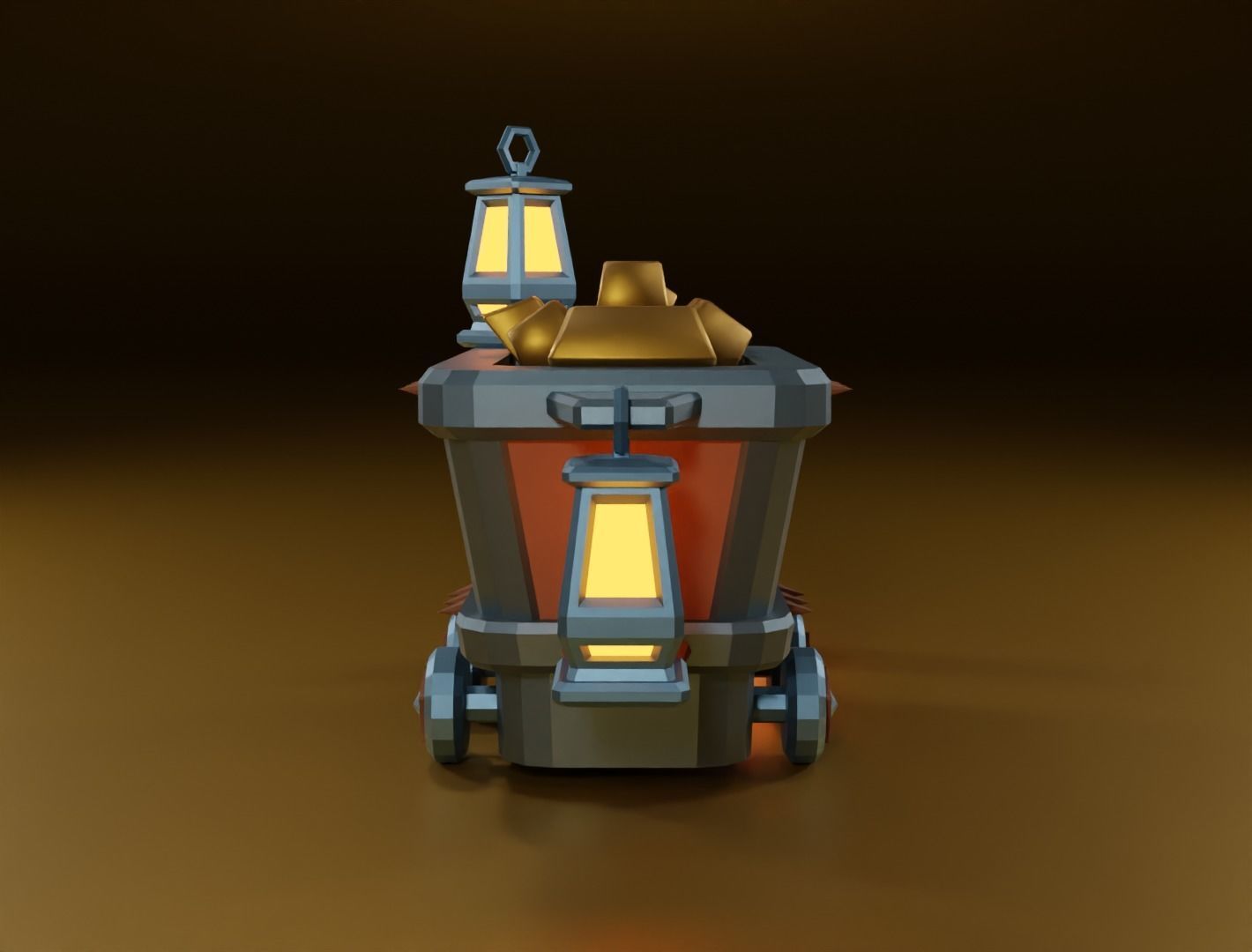 3D model Mining cart 3D model VR / AR / low-poly | CGTrader
