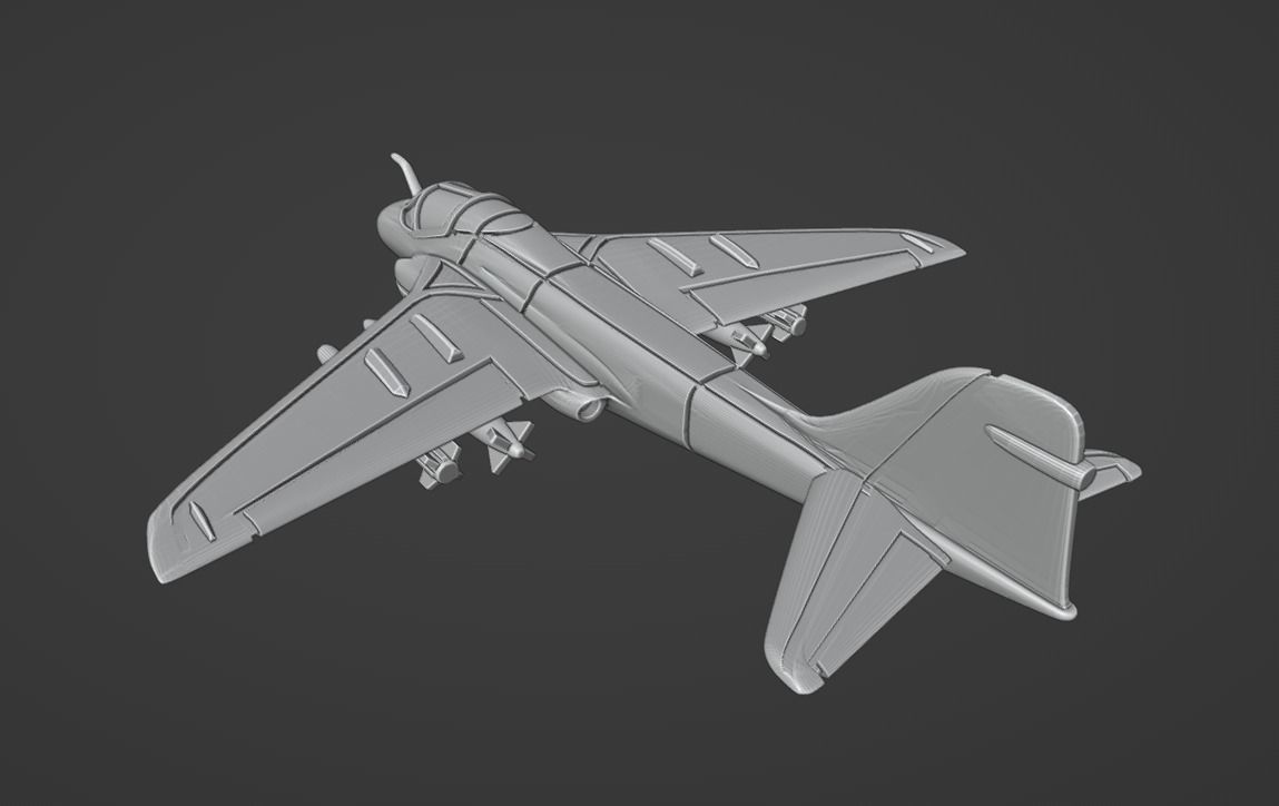 Grumman A-6 Intruder 3D model 3D printable | CGTrader