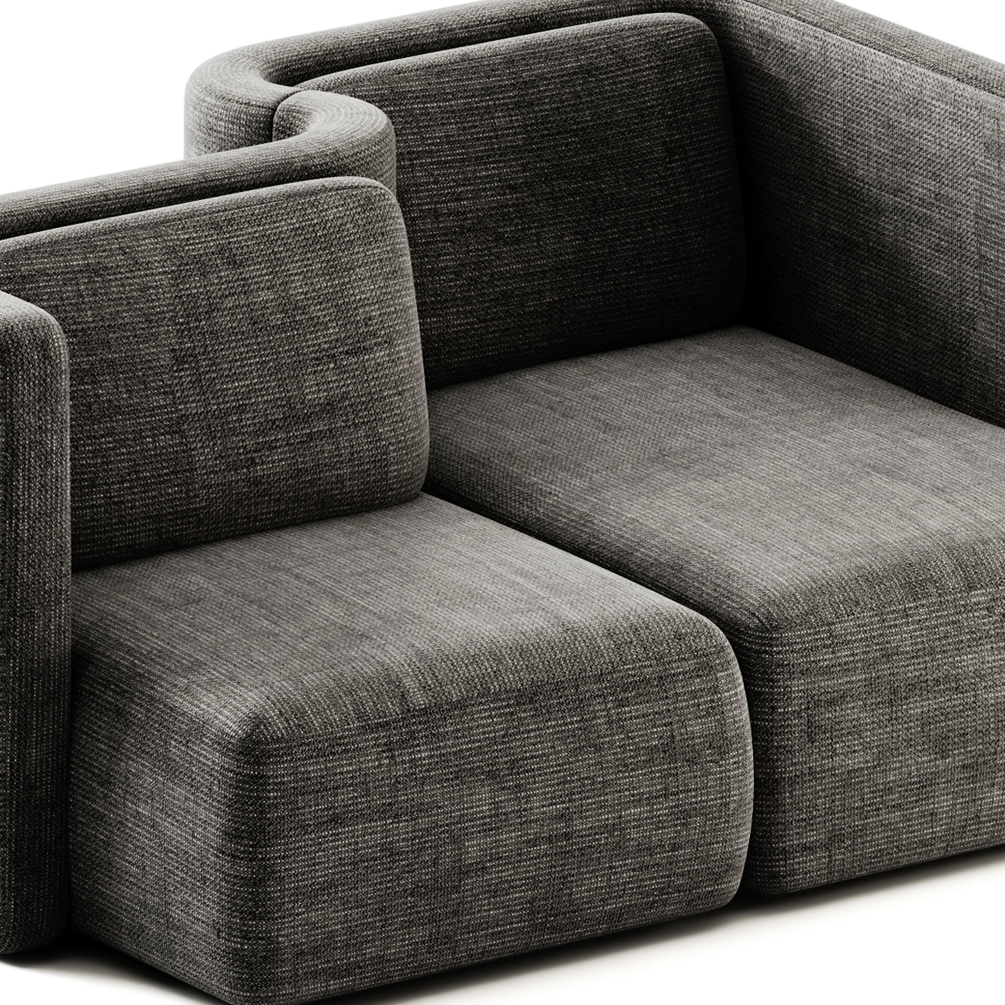 Saba Italia GALA Modular fabric sofa Composition 2 3D model | CGTrader