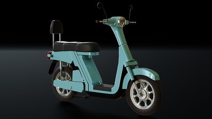 Old Japanese Scooter 3d Model 3D model | CGTrader