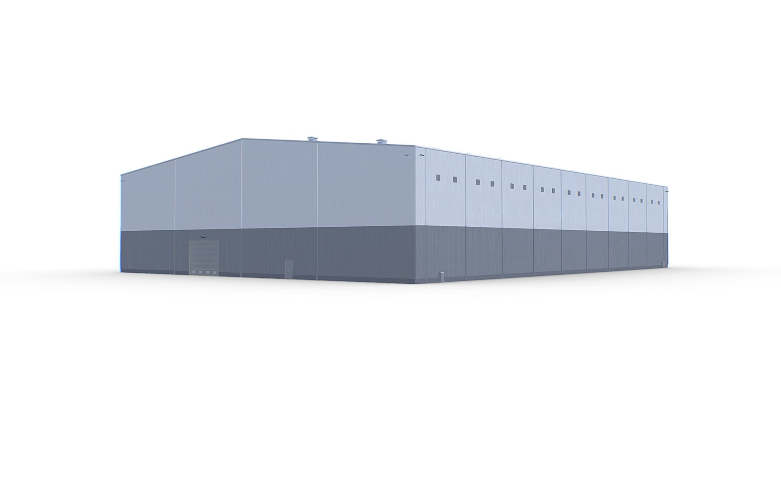 3D model Delta Airlines Maintenance Hangar A321Neo VR / AR / low-poly ...