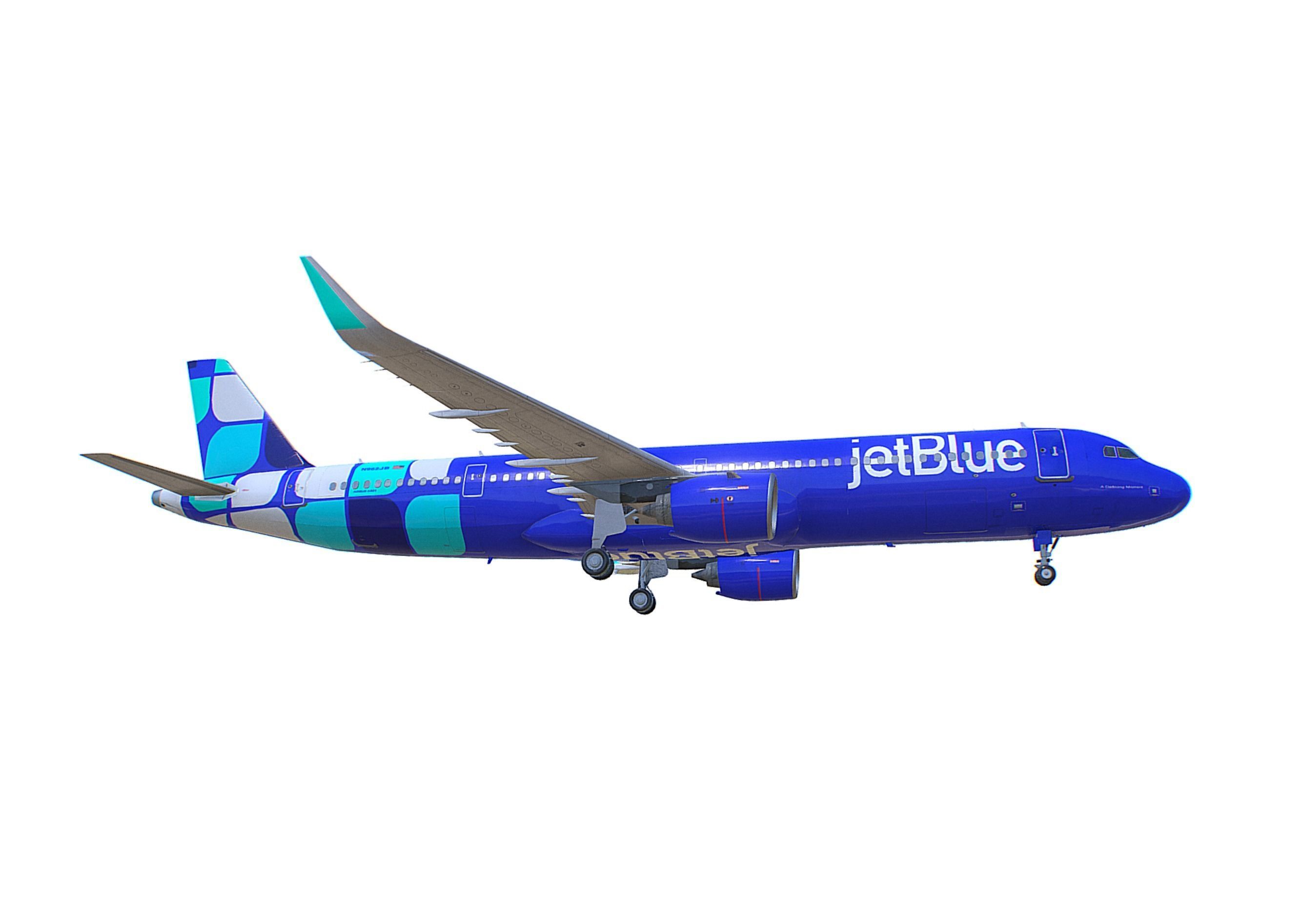 3D model Airbus A321neo jetBlue Airways New Livery VR / AR / low-poly ...