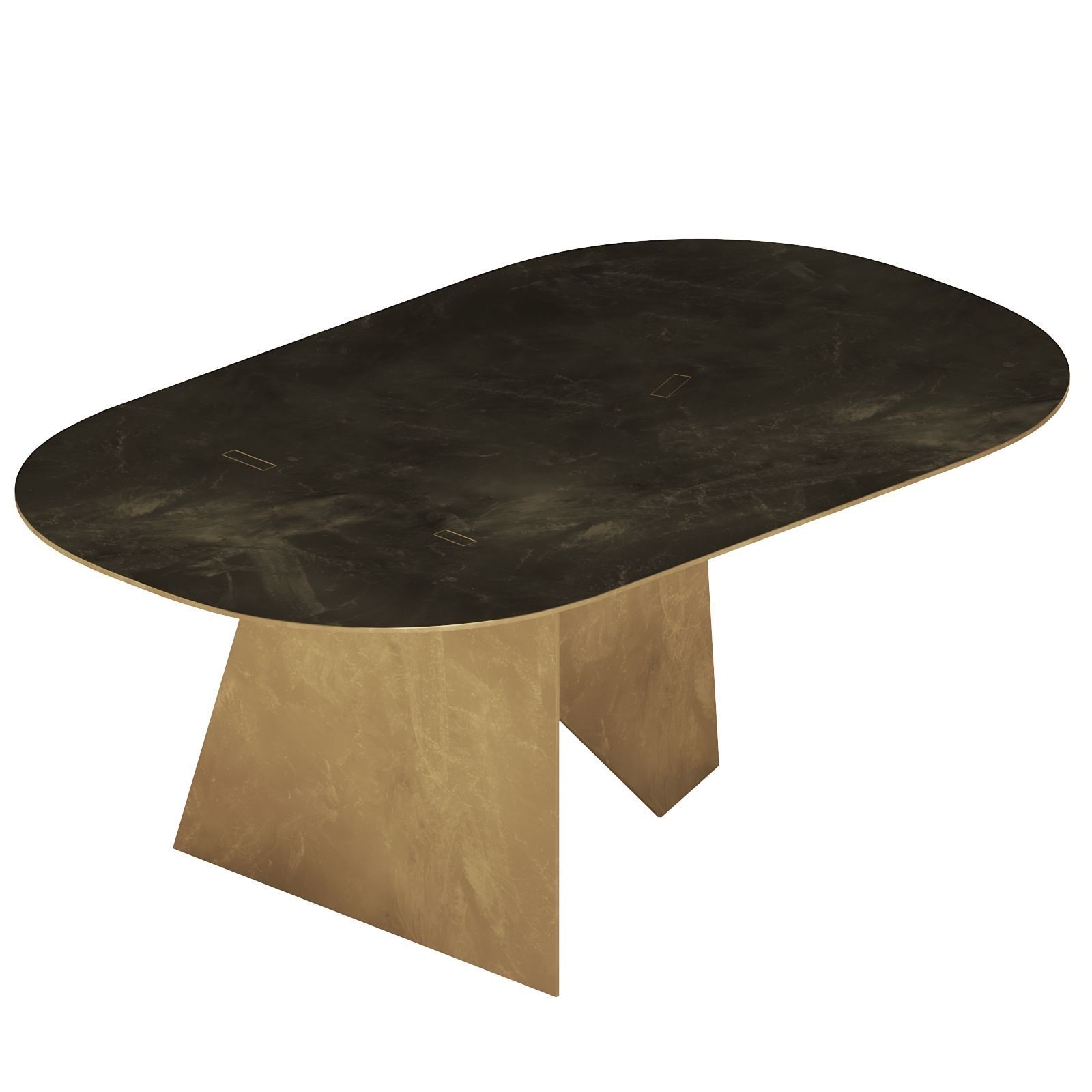 Imperfect Gold coffee table 3D model | CGTrader