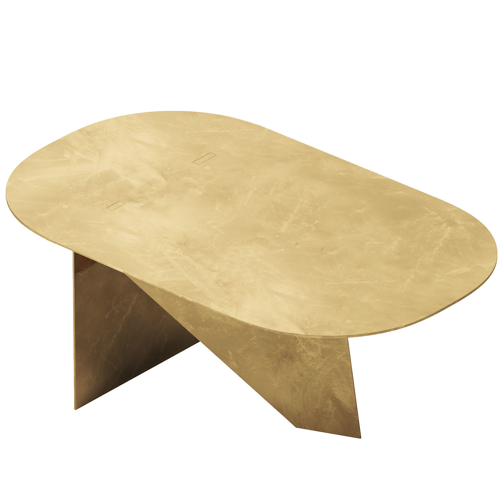 Imperfect Gold coffee table 3D model | CGTrader