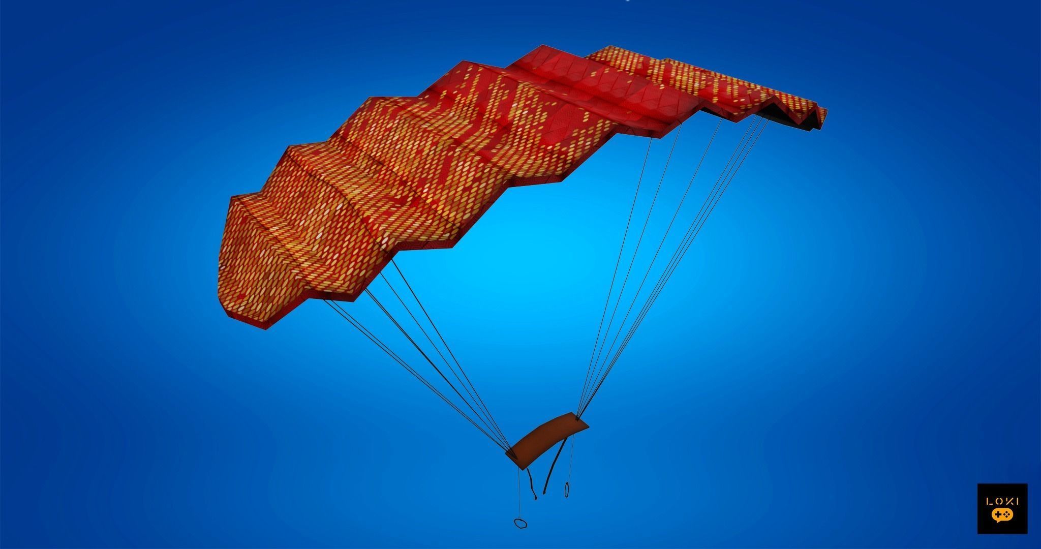 3D model 3D Battle Parachutes Pack - Unity3D Game Ready VR / AR / low ...