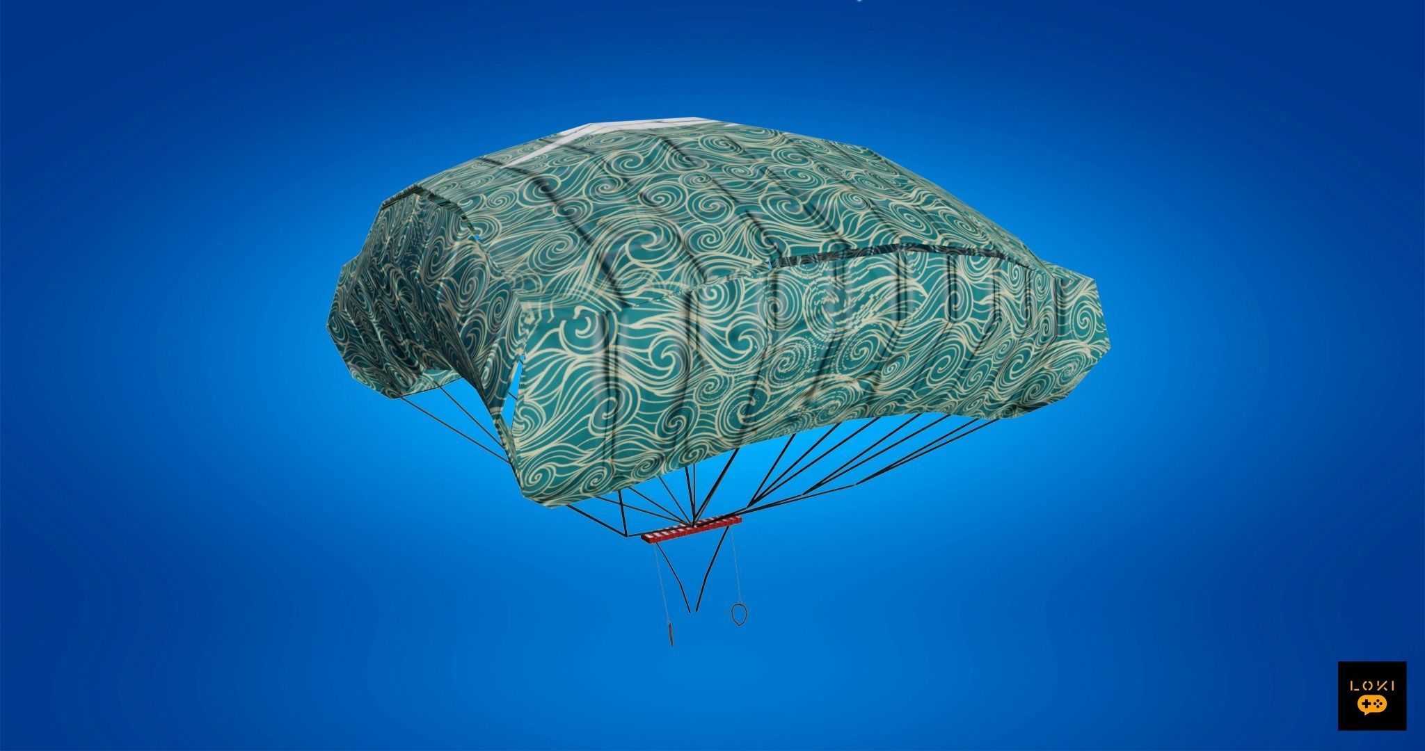3D model 3D Battle Parachutes Pack - Unity3D Game Ready VR / AR / low ...