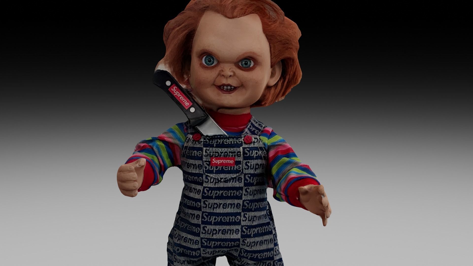 SUPREME X CHUCKY DOLL 3D model | CGTrader