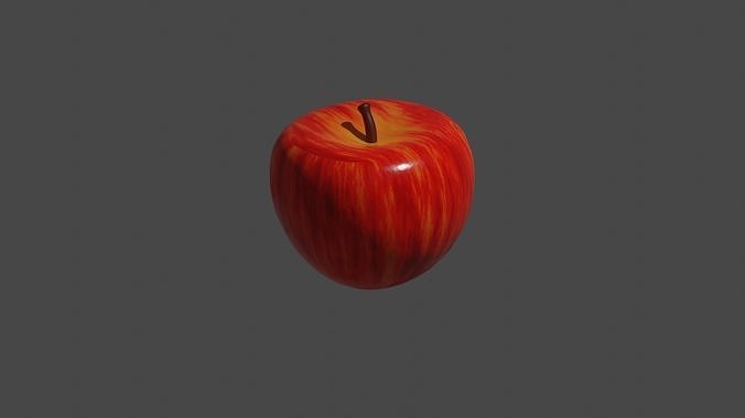 3D model Realistic 3D Model of a Juicy Apple VR / AR / low-poly | CGTrader