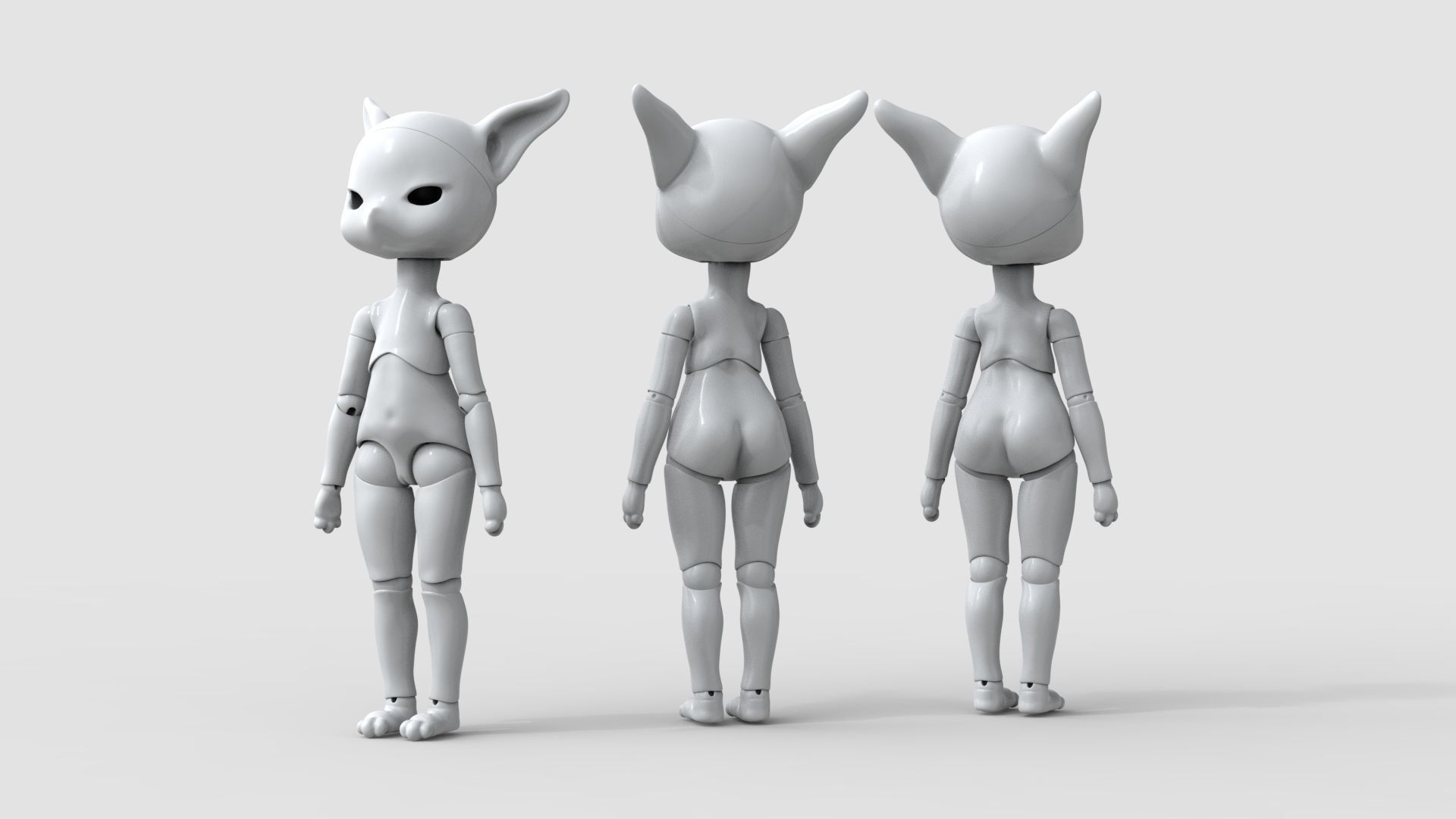 BJD doll Lacie ball joint doll 3D model 3D printable | CGTrader