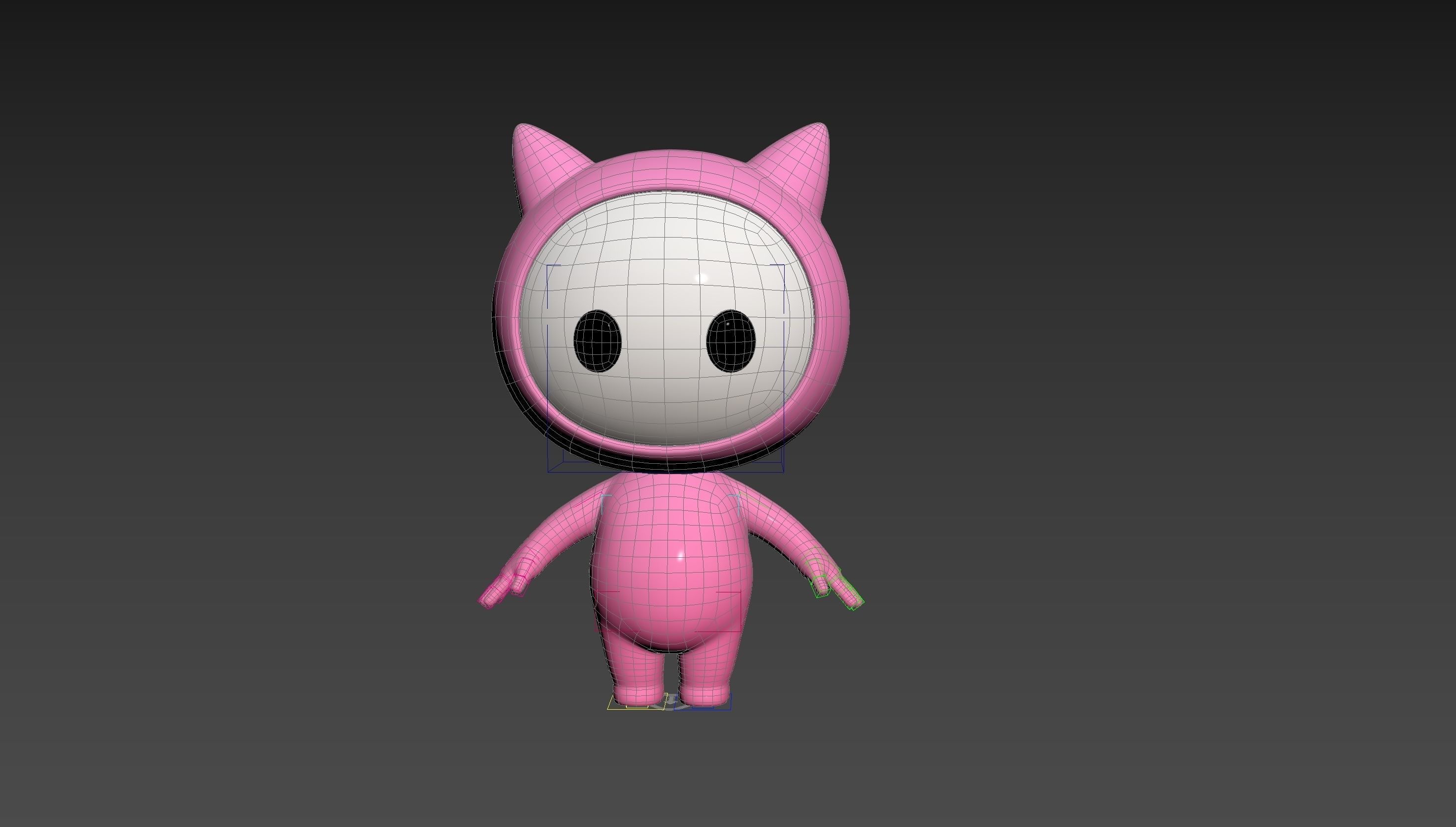 Character260 Rigged Mascot 3D model rigged | CGTrader