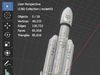 3D model ISRO LVM 3 ROCKET ALONG WITH CHANDRAYAAN 3 MODULES VR / AR ...
