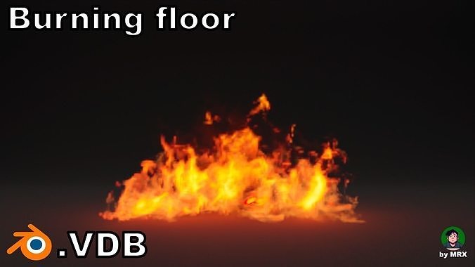 Burning floor vdb 3D model animated | CGTrader