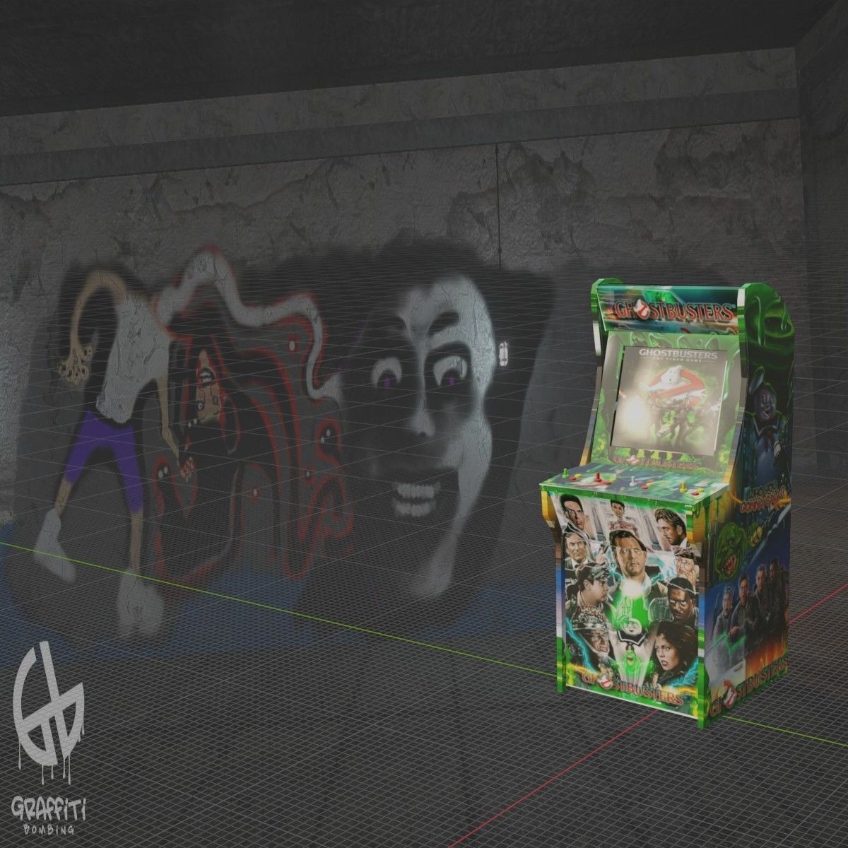 Ghostbusters Arcade Coin-op machine 3D model | CGTrader