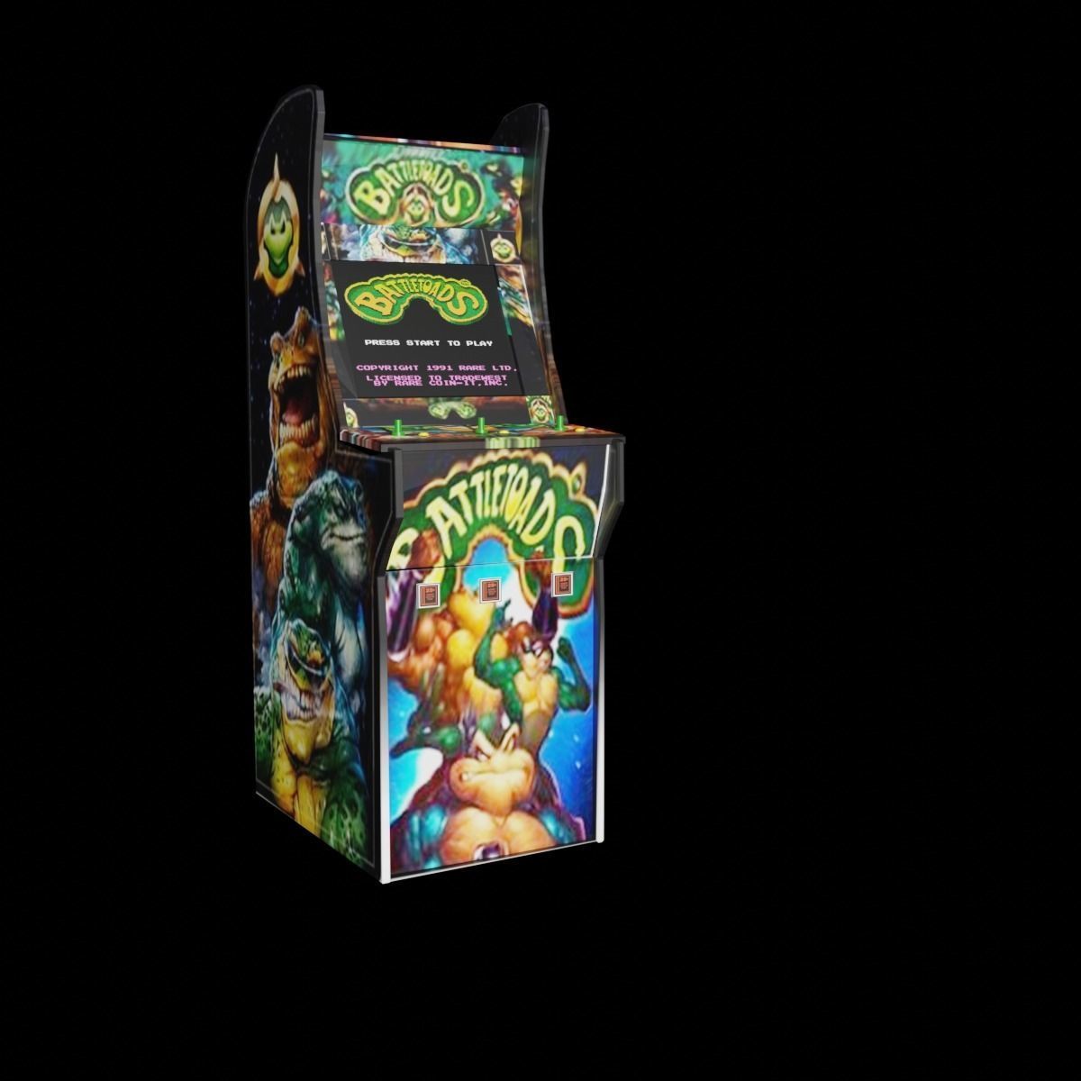 Battletoads coin-op Arcade Machine 3D model | CGTrader