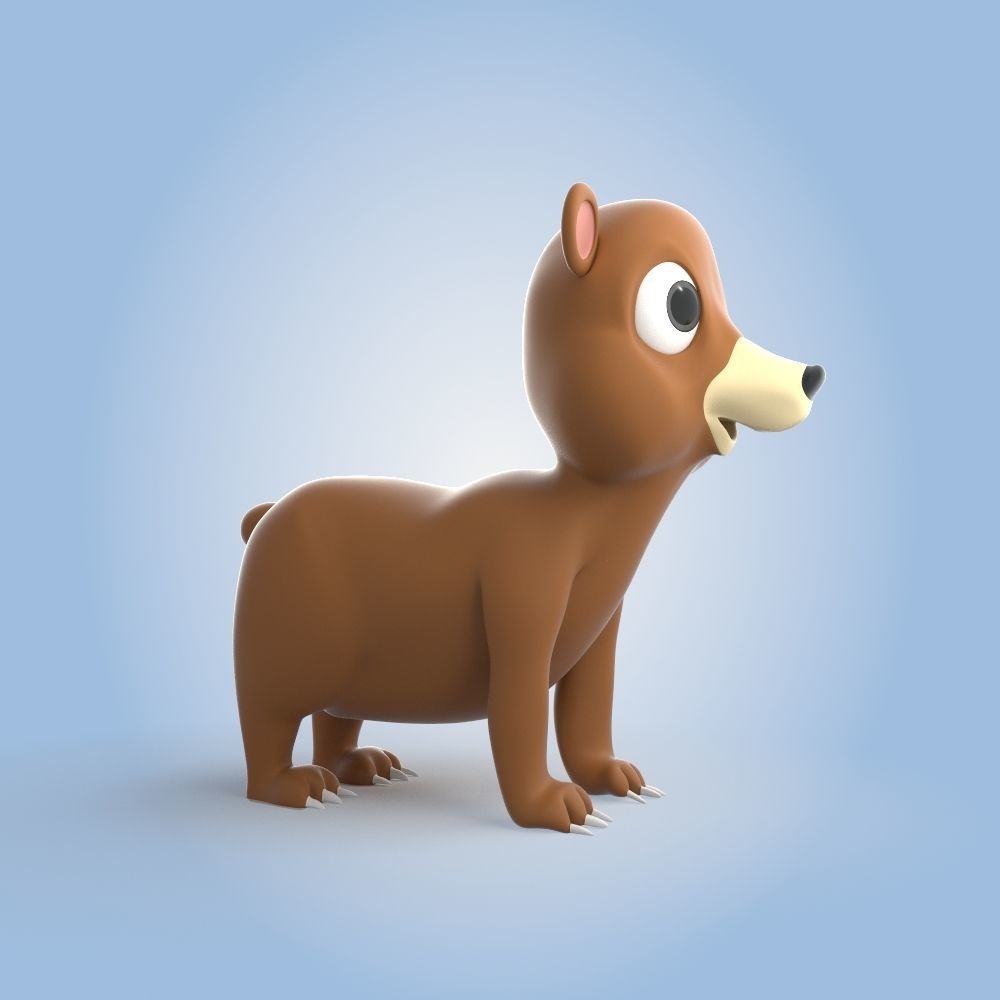 Cartoon Bear 3D model | CGTrader
