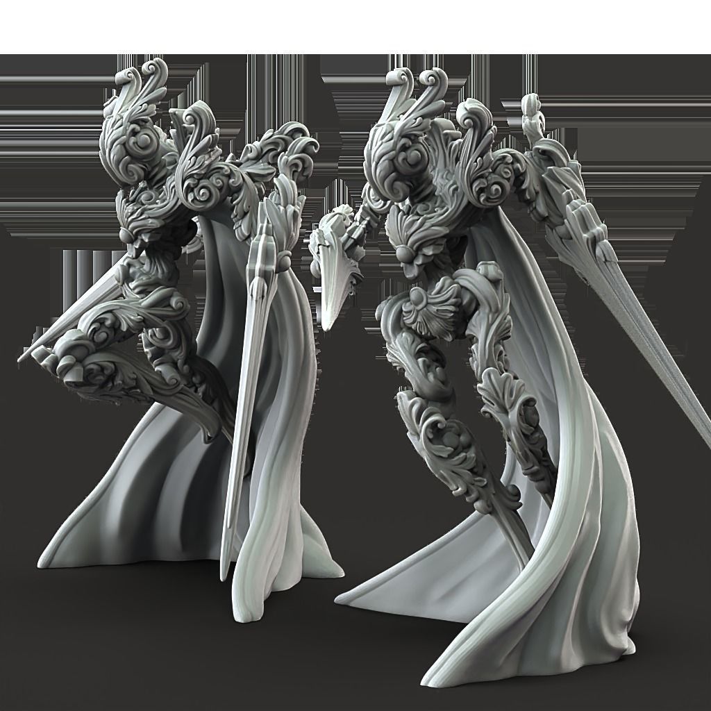 Gilded Knights - 3D Printable TTRPG - PRESUPPORTED - 32mm 3D model 3D ...