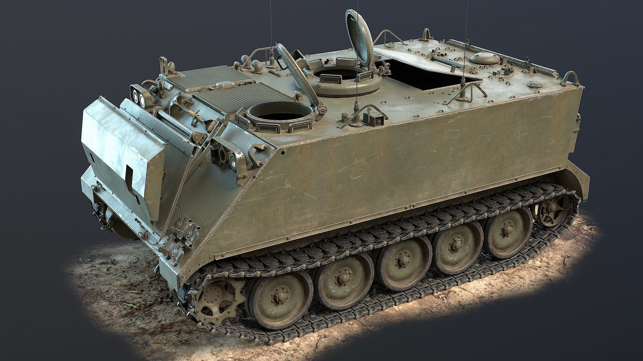 3D model M113 APC Game Ready VR / AR / low-poly | CGTrader