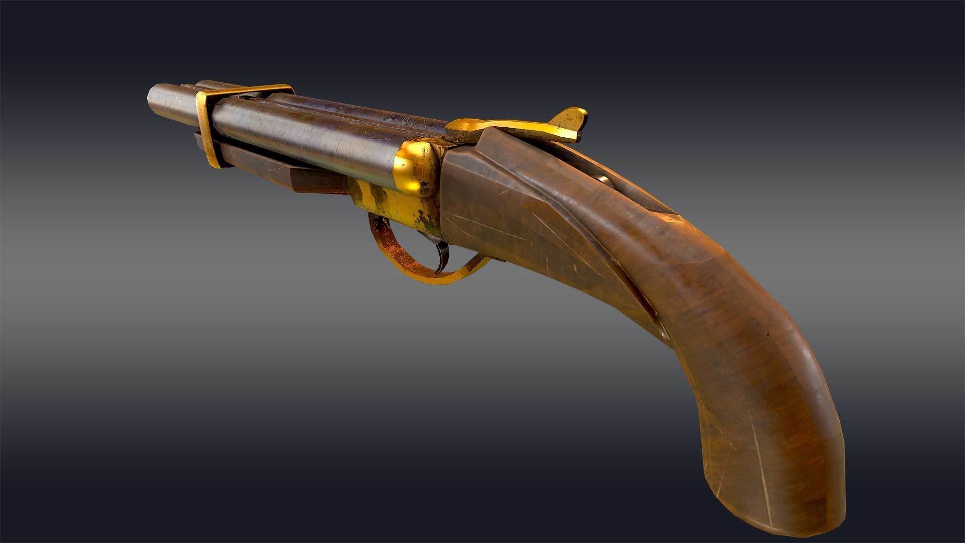 Double Barrel Shotgun 3D model | CGTrader